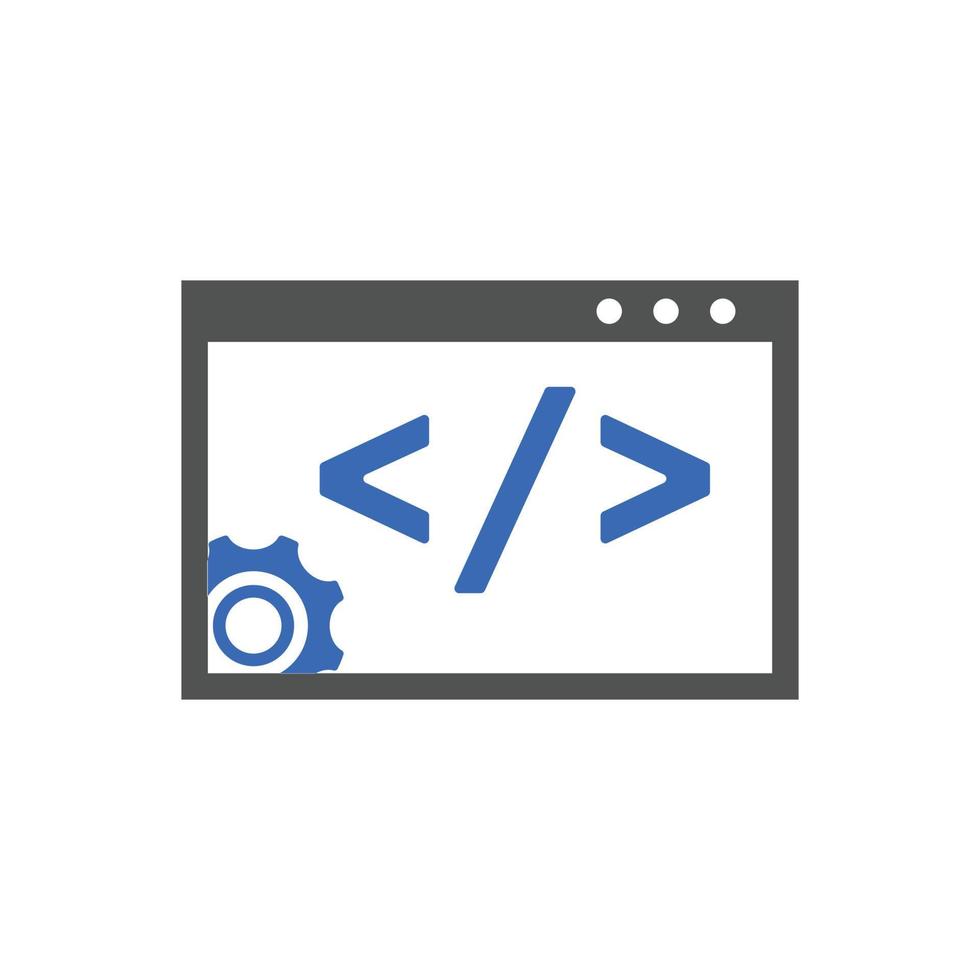 Custom Coding Icons Vector Illustration Modern Style Custom Coding Symbol 11068015 Vector Art