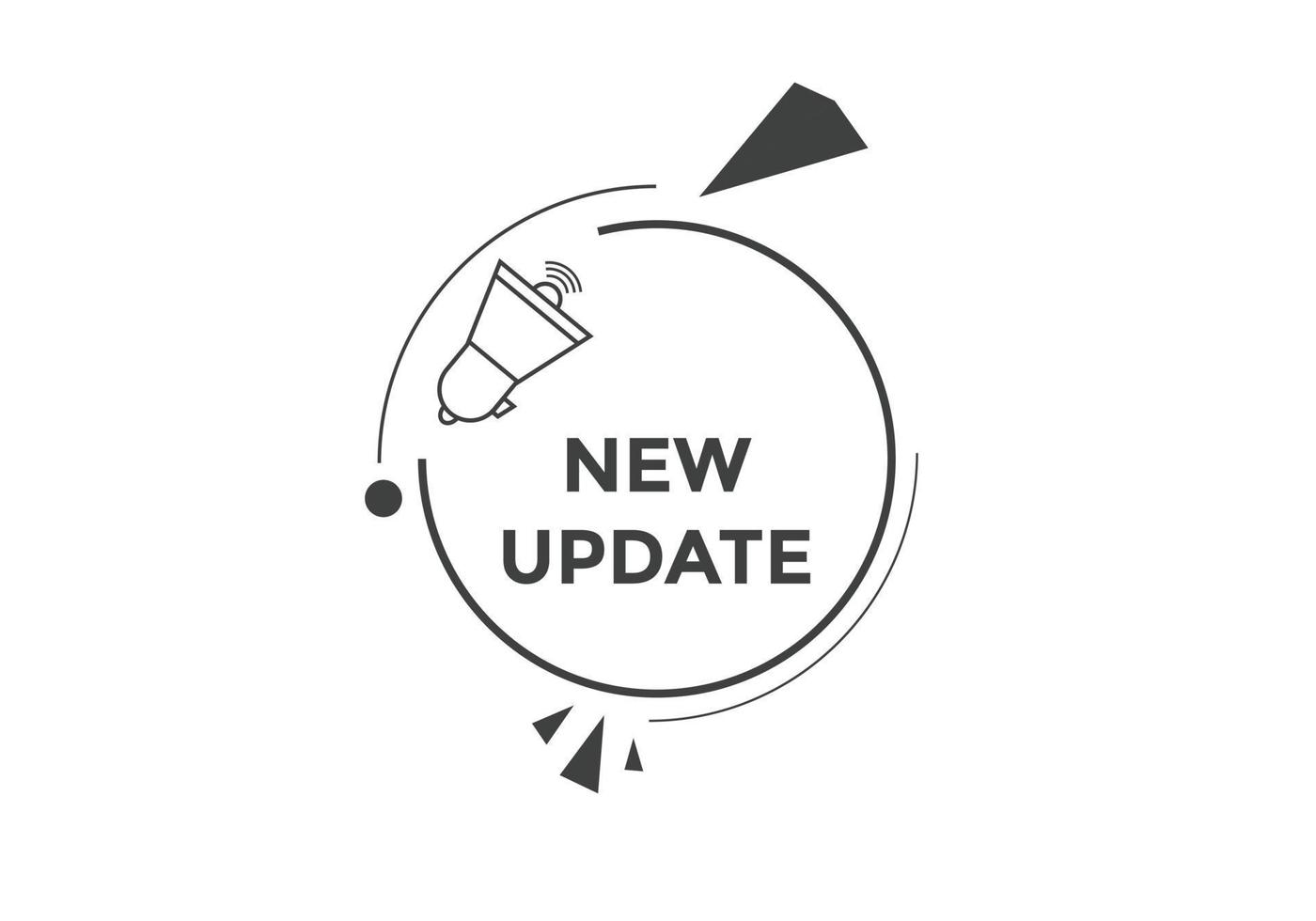 New update text web template. Vector Illustration. New update button ... New update text web template. Vector Illustration. New update button ...