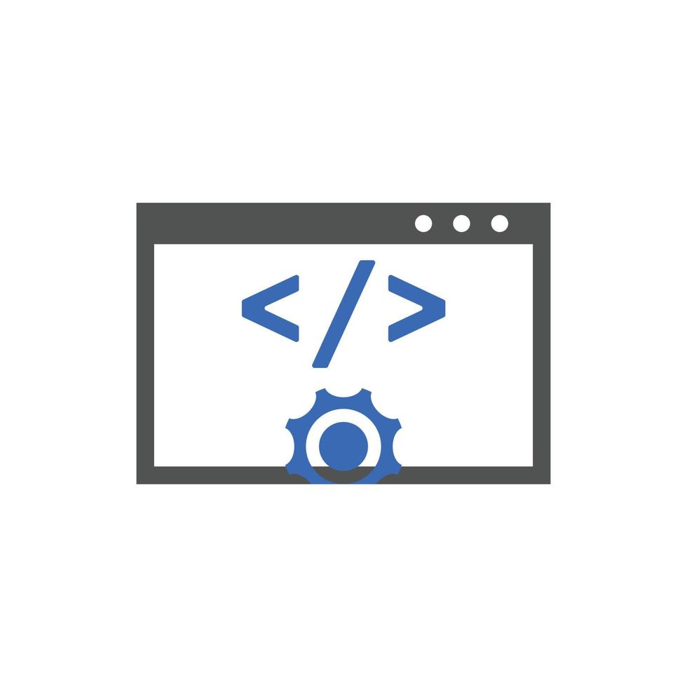 Custom Coding Icons Vector Illustration Modern Style Custom Coding Symbol 11069207 Vector Art