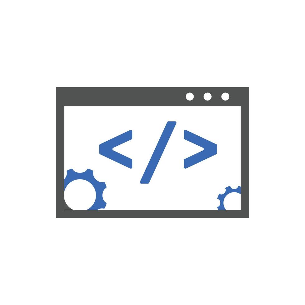 Custom Coding Icons Vector Illustration Modern Style Custom Coding Symbol 11069412 Vector Art