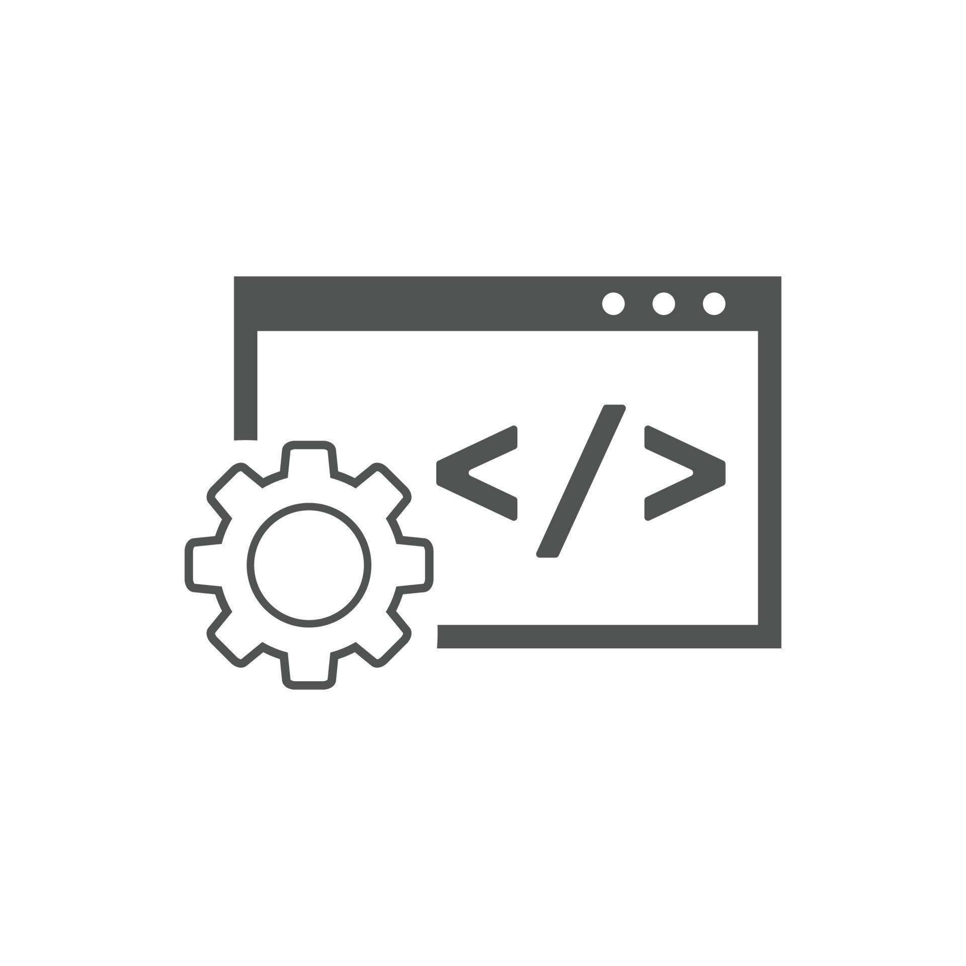 Custom Coding Icons Vector Illustration Modern Style Custom Coding Symbol 11069706 Vector Art