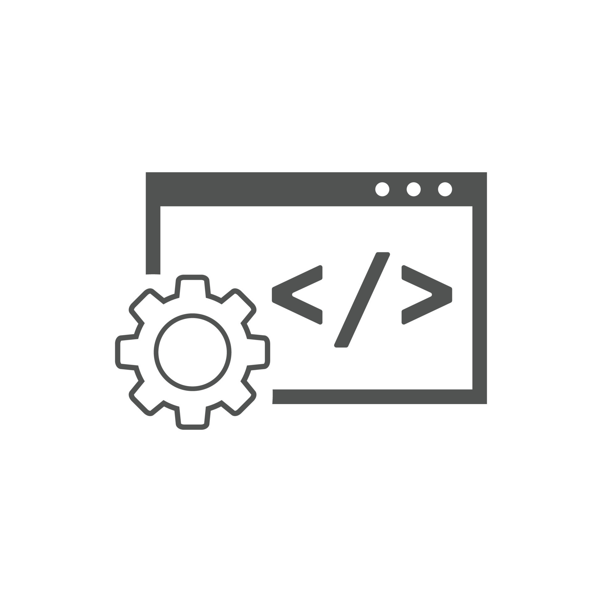 Custom Coding Icons Vector Illustration Modern Style Custom Coding Symbol 11069706 Vector Art 3706