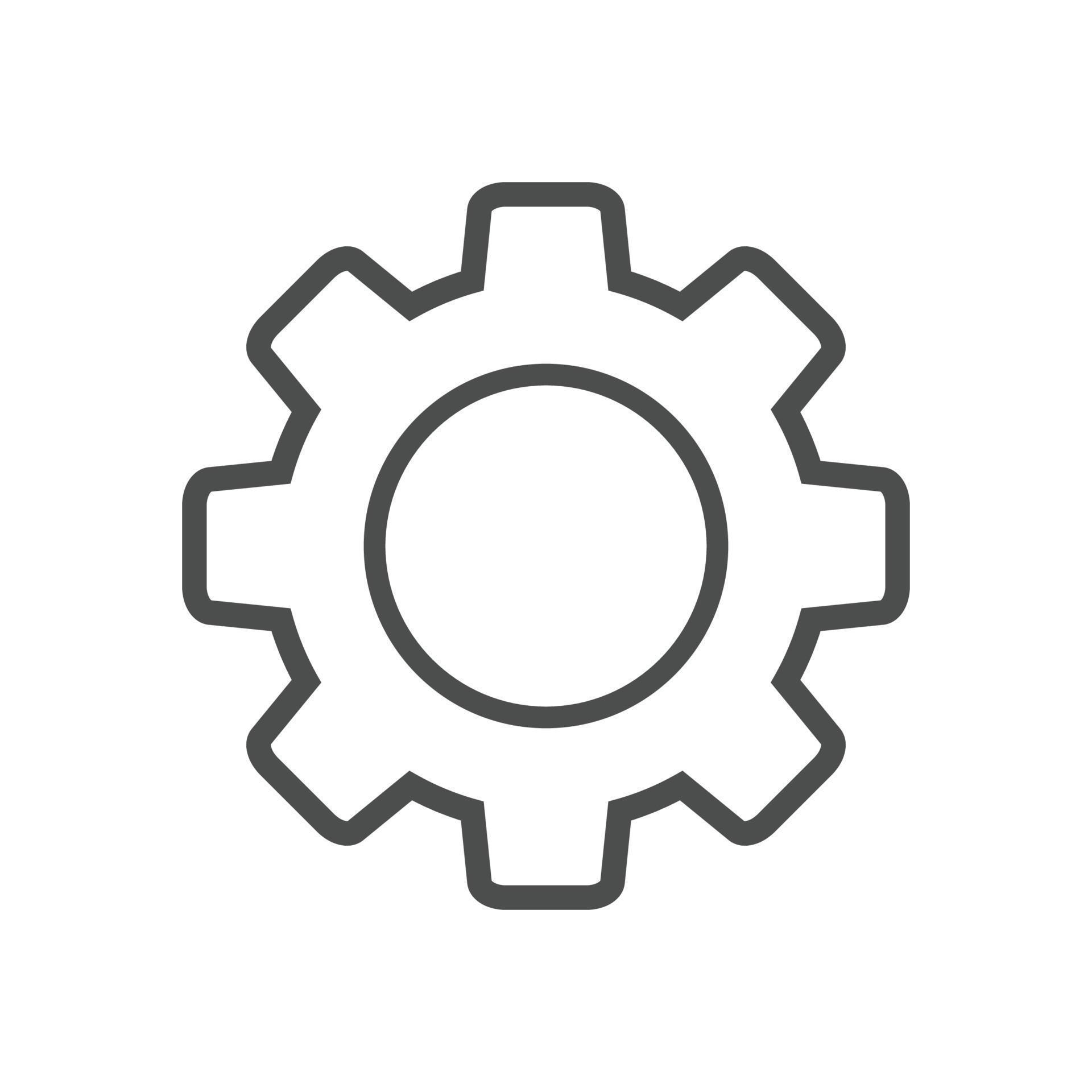 Setting icon for apps or web interface with button. Set of settings, Gear, Cog icon vector with ...
