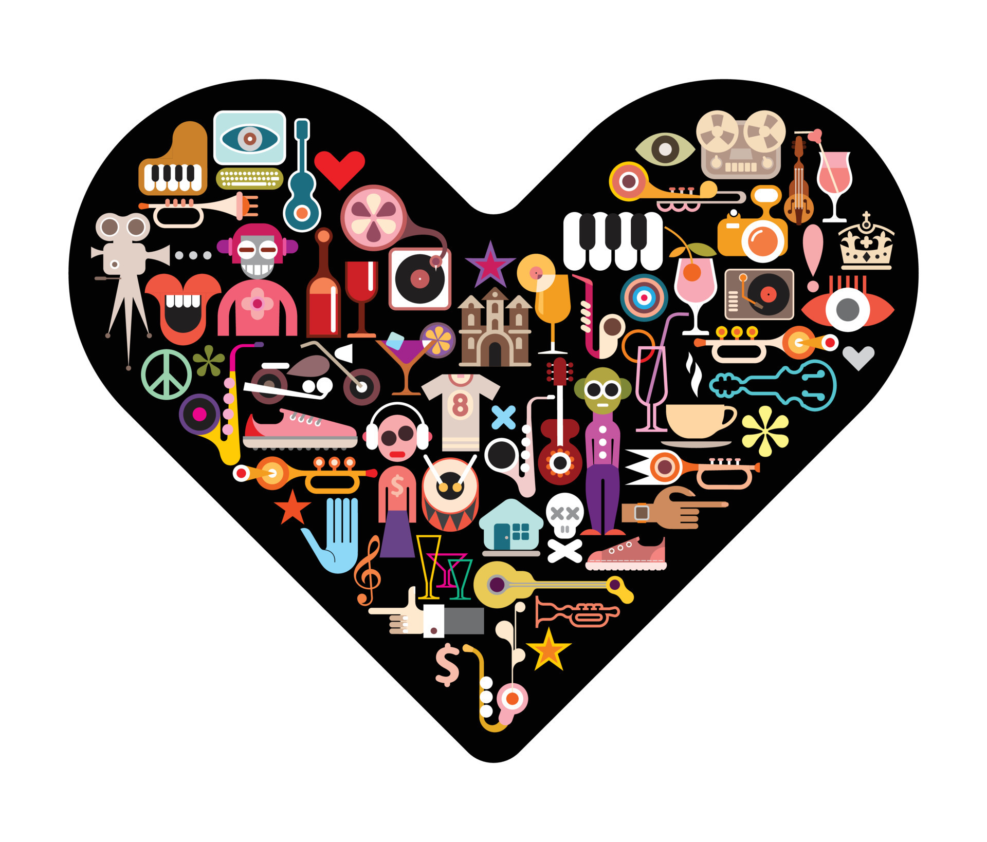 Random Things Design 11070430 Vector Art at Vecteezy