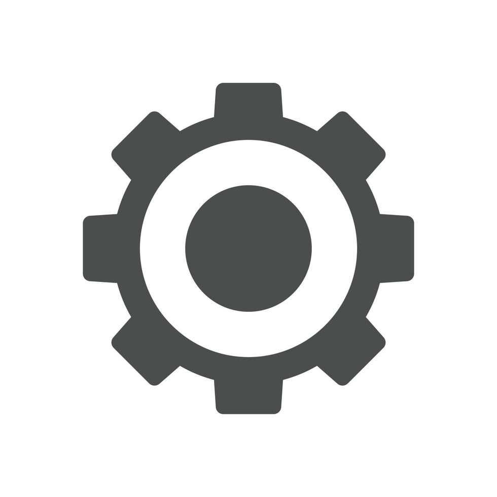 Setting icon for apps or web interface with button. Set of settings, Gear, Cog icon vector with ...