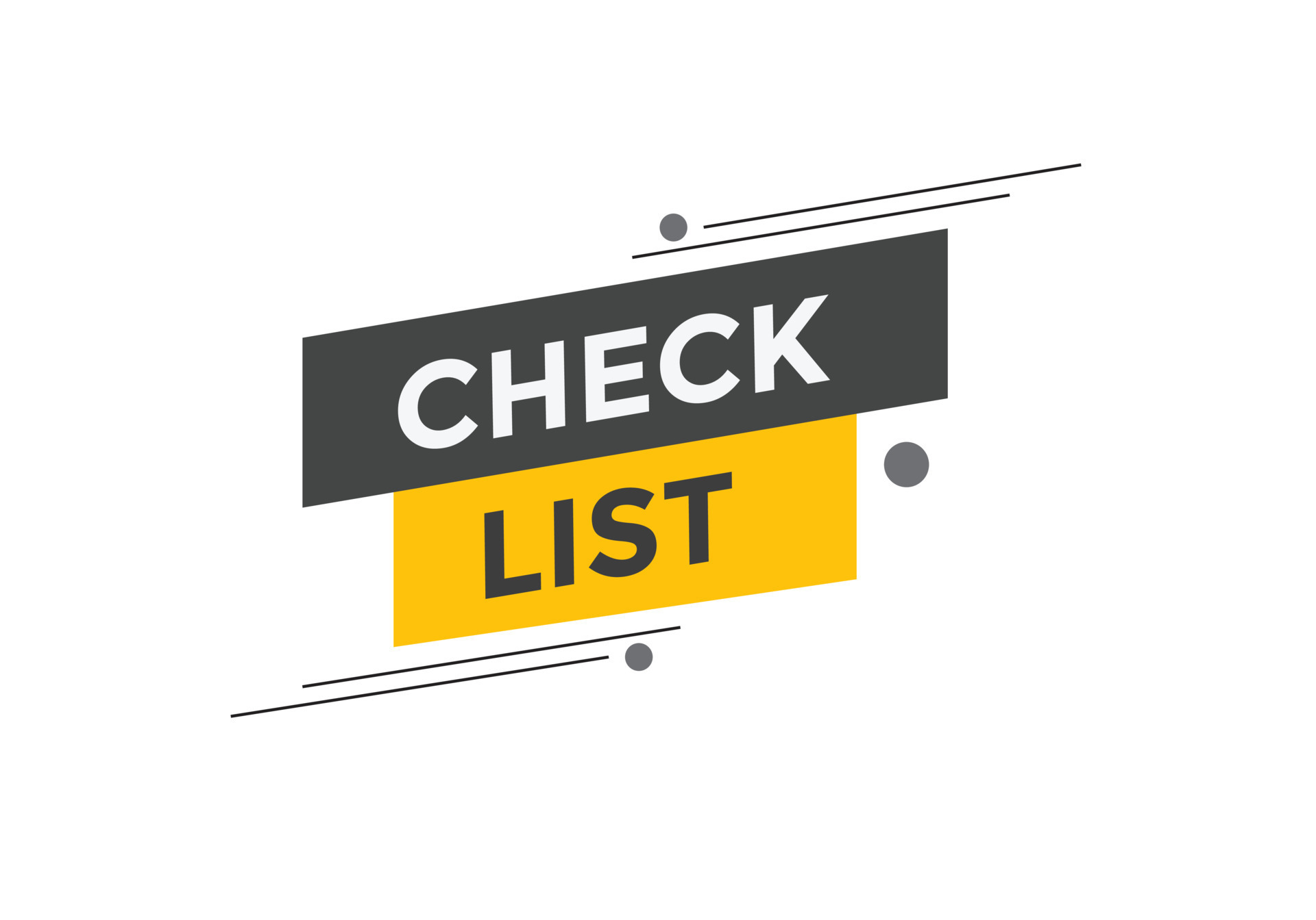 Check list Basic text button. speech bubble. Check list Colorful web ...