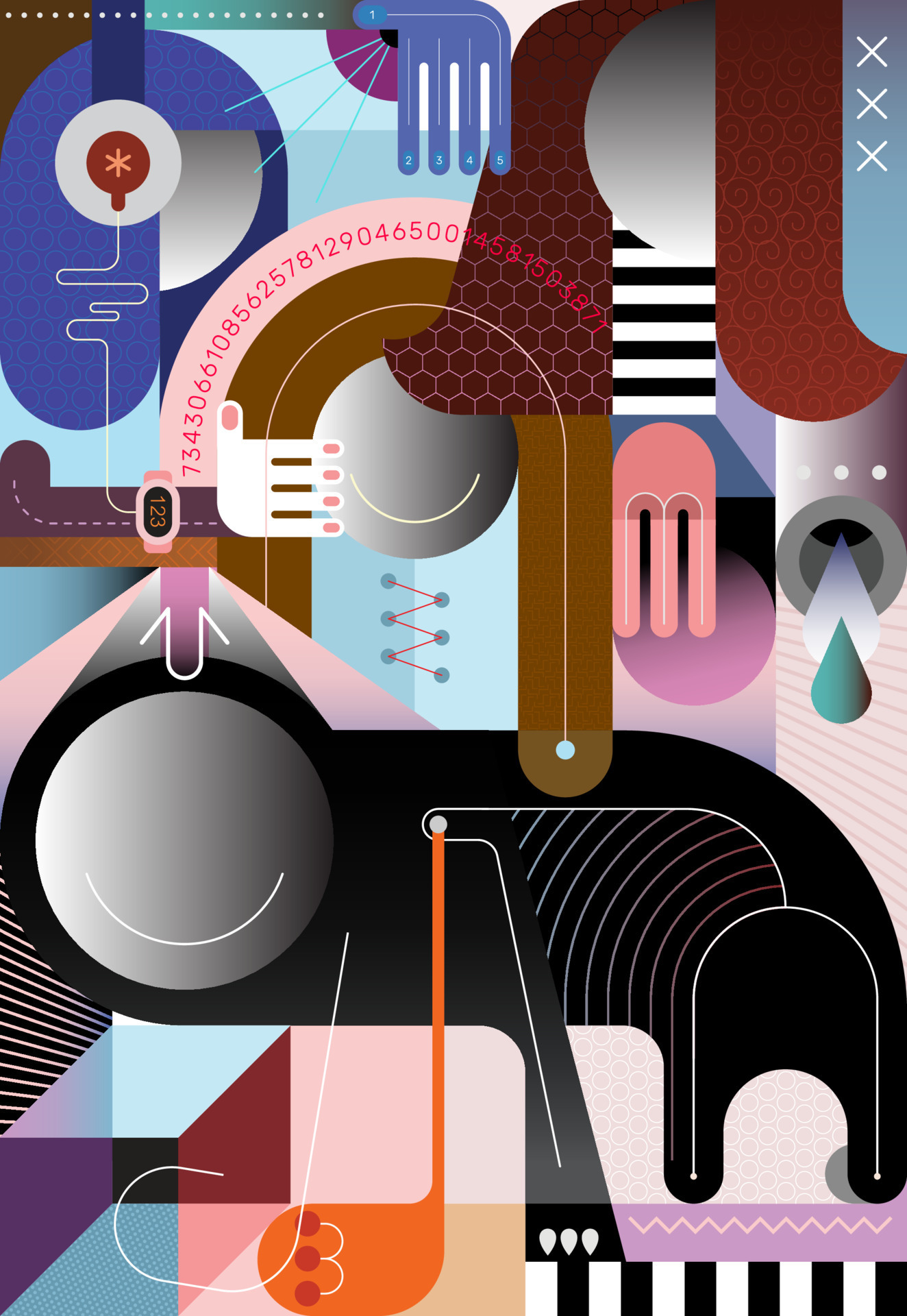 Three Persons and Black Cat 11073227 Vector Art at Vecteezy