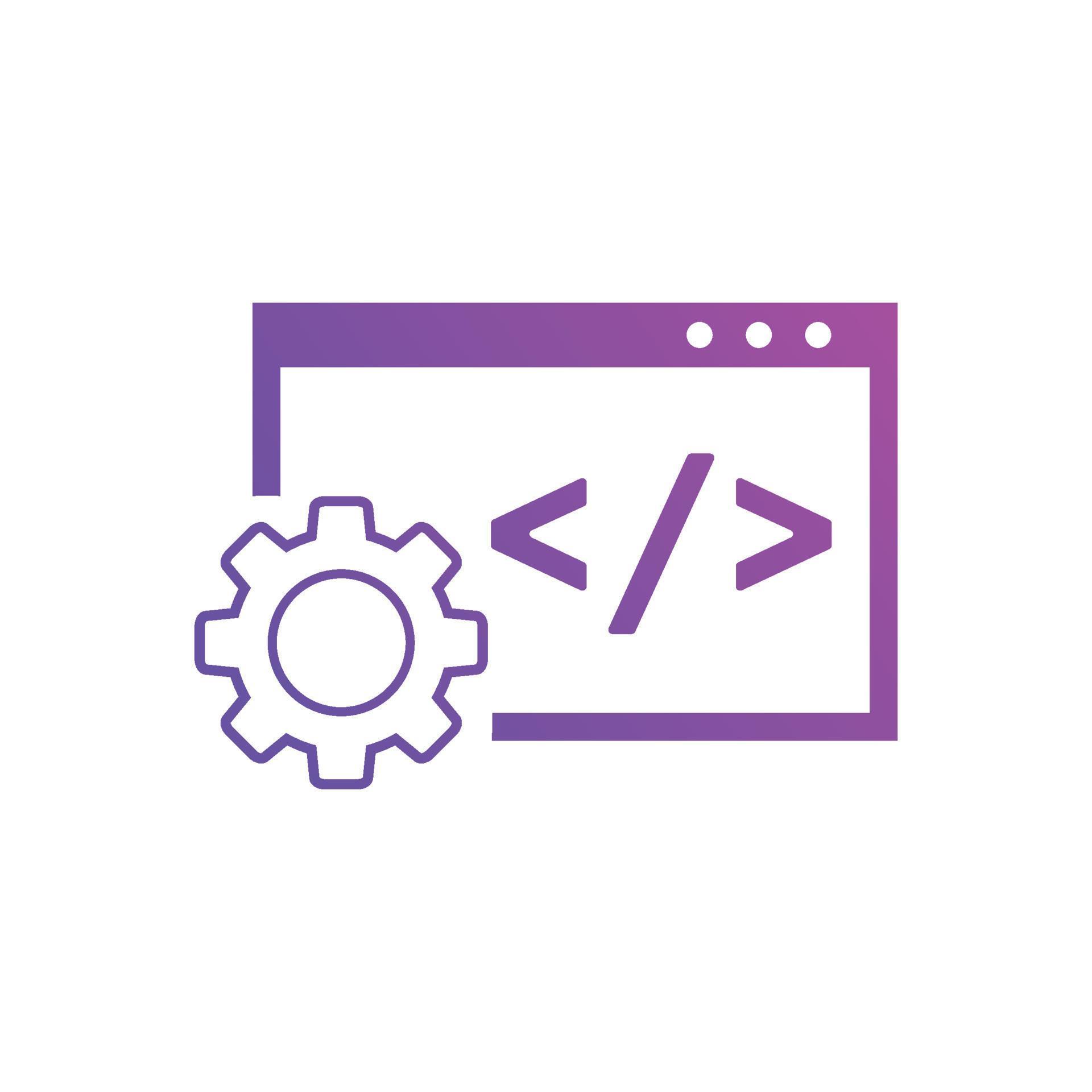 Custom Coding Icons Vector Illustration Modern Style Custom Coding Symbol 11073369 Vector Art