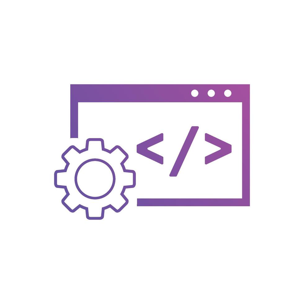 Custom Coding Icons Vector Illustration Modern Style Custom Coding Symbol 11073369 Vector Art