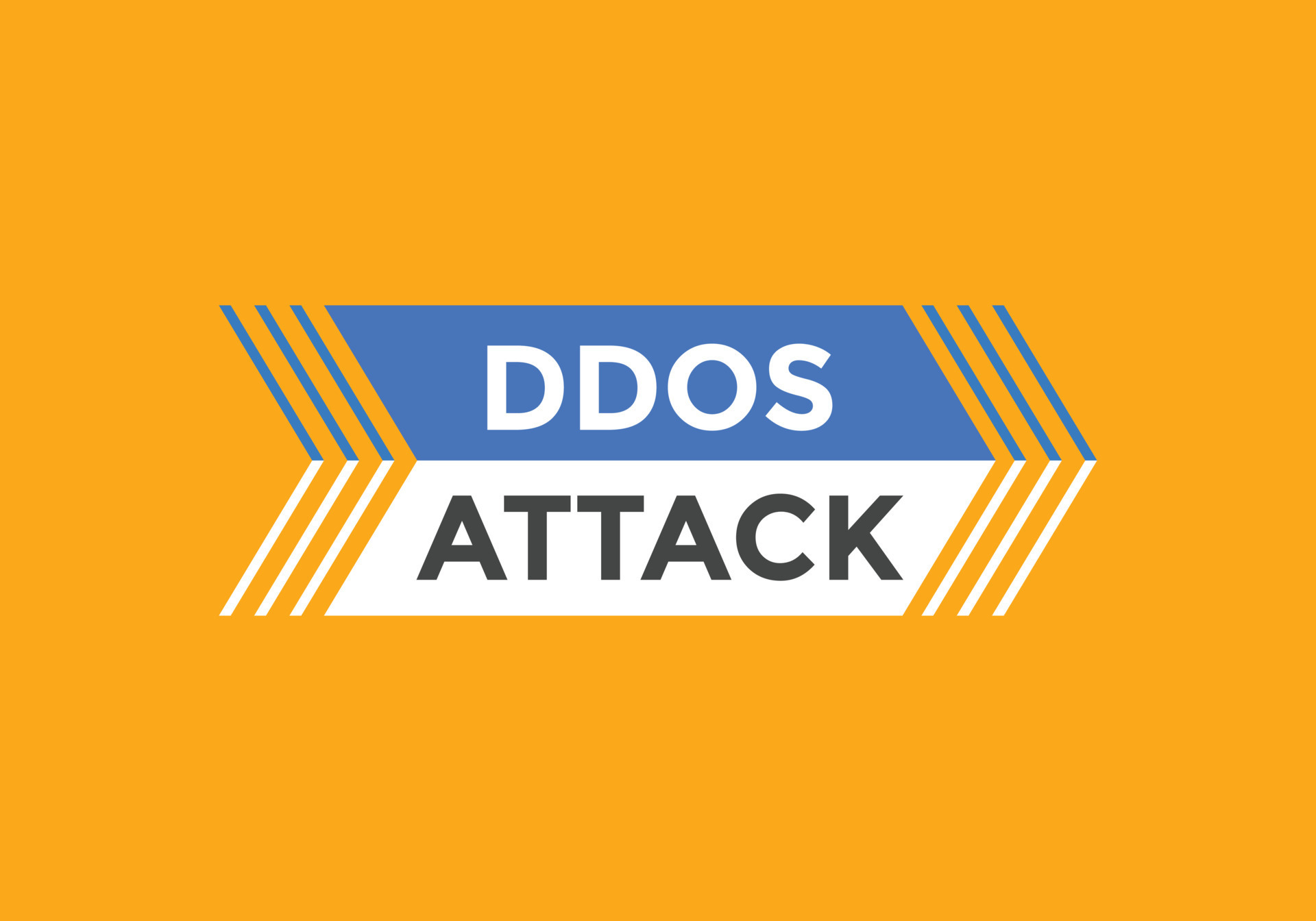 Ddos Attack Text Button Ddos Attack Speech Bubble Ddos Attack Text Web Template Vector