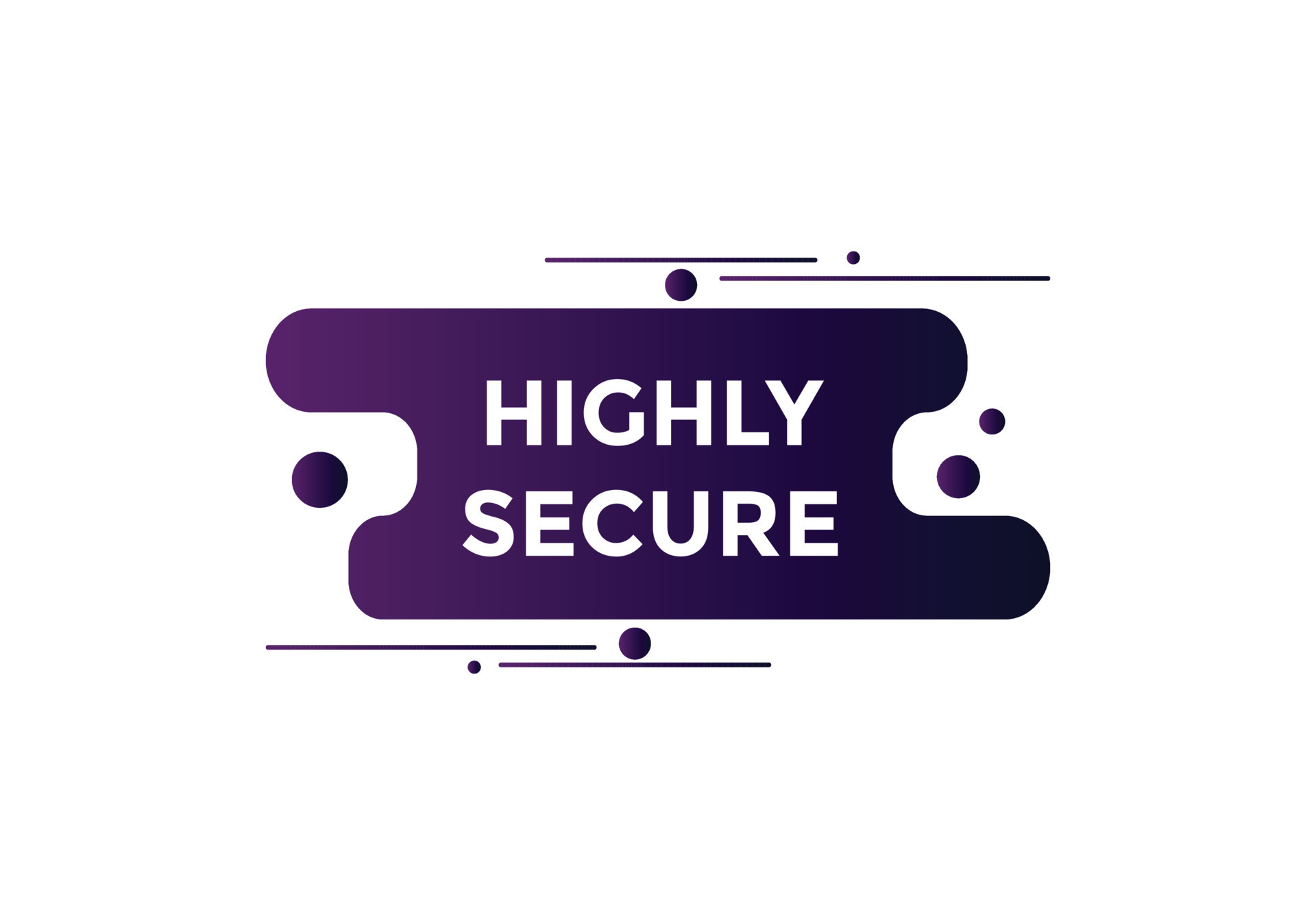 Highly Secure Text Button Highly Secure Text Web Template Speech