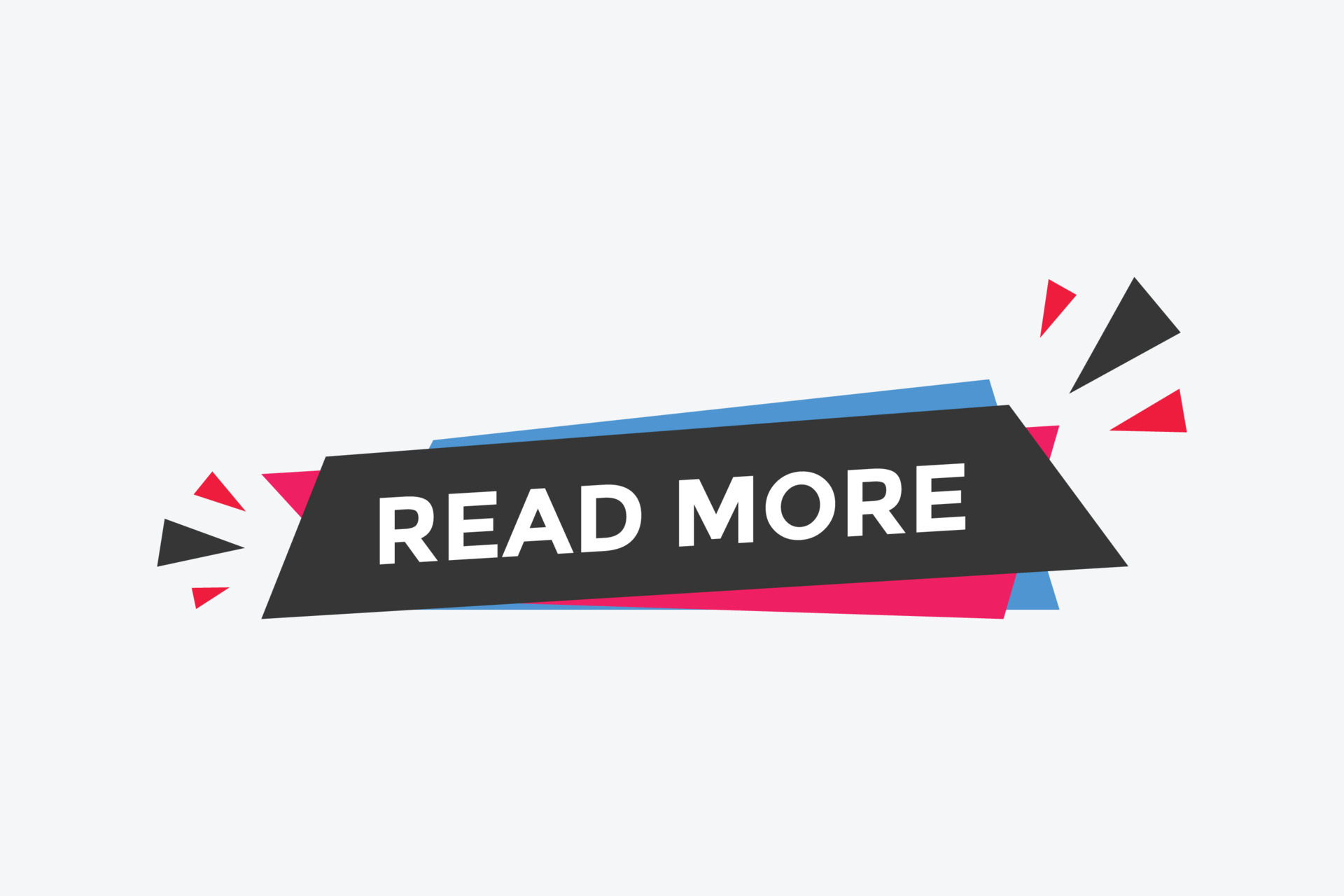 Read More Button Speech Bubbles Read More Text Colorful Web Template Vector Illustration