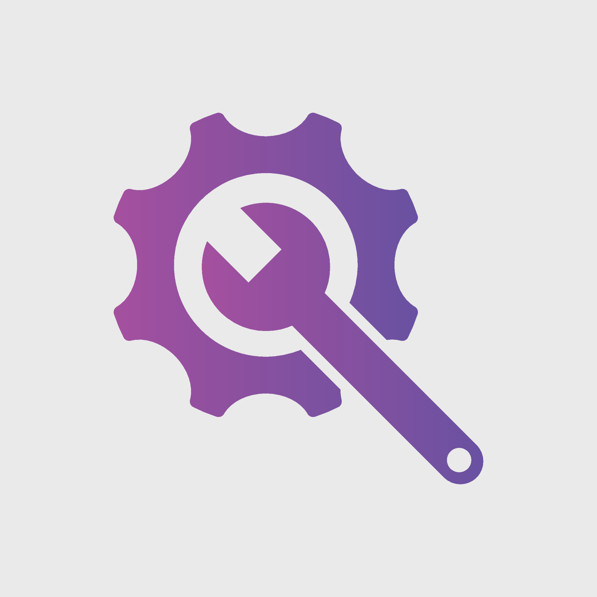 Setting Gear Line Icon Symbol For Ui Social Media Website Isolated On