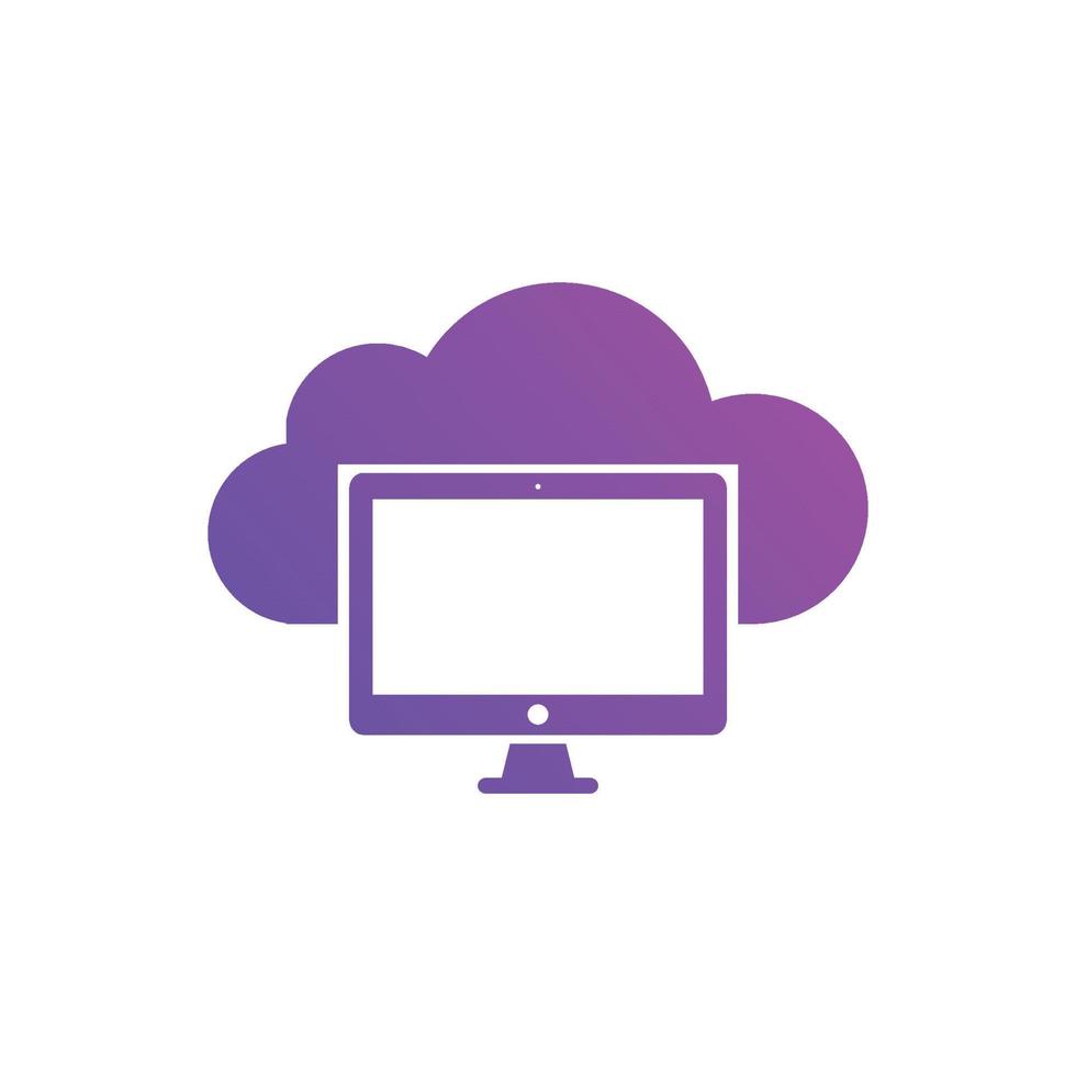 Cloud Computing Icon Vector Illustration Cloud Computing Symbol For