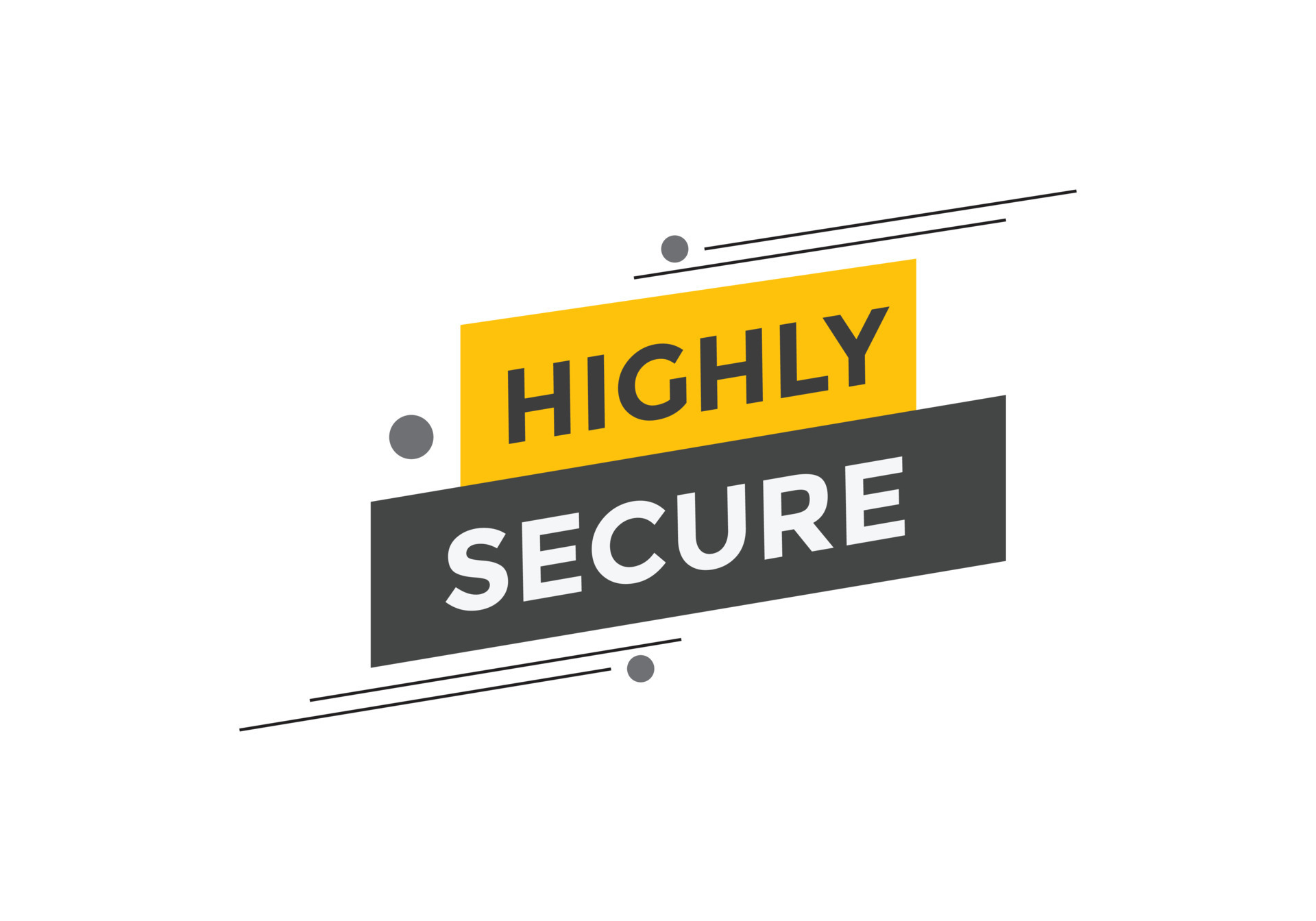 Highly Secure Text Button Highly Secure Text Web Template Speech
