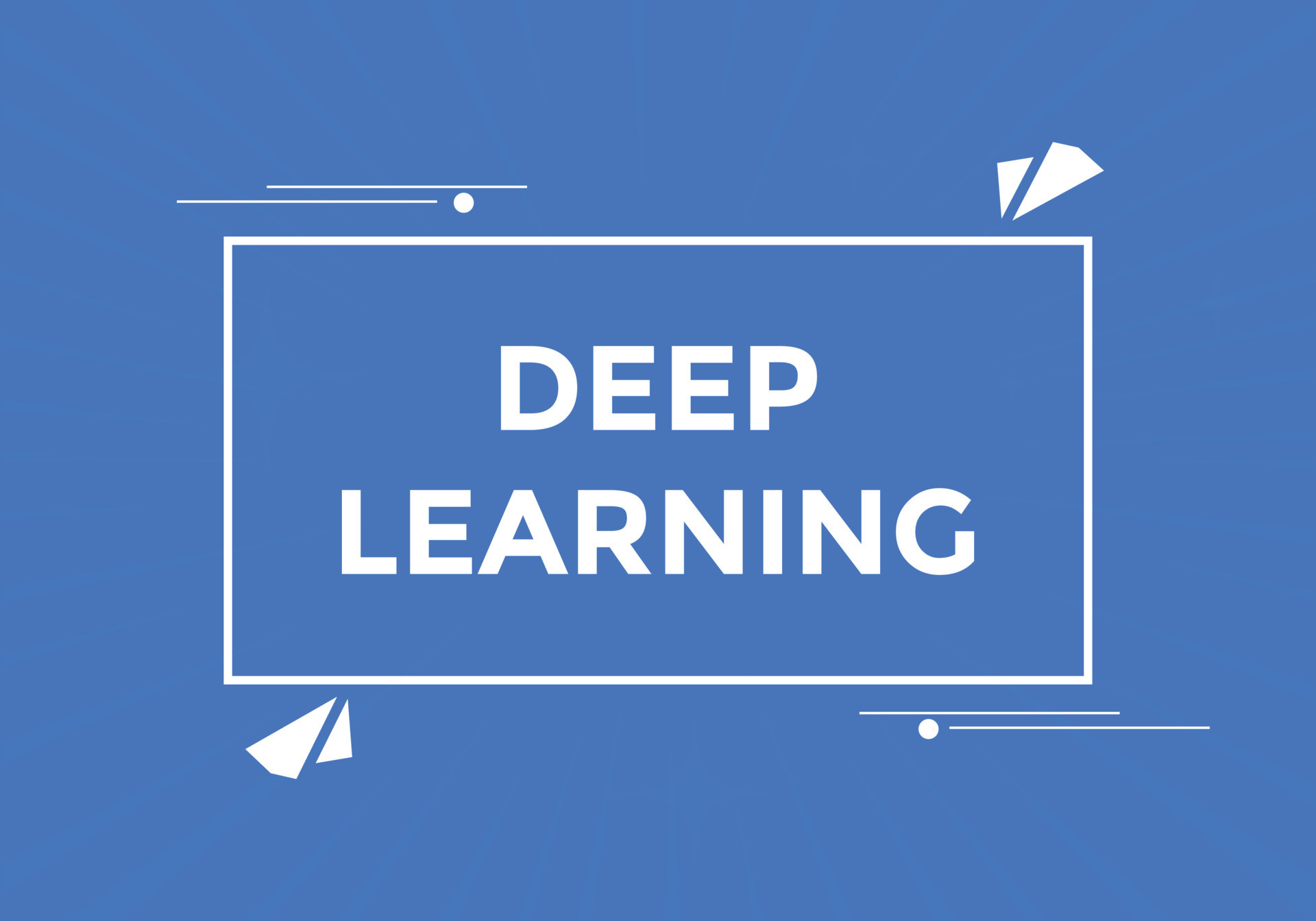 Deep Learning Text Button Deep Learning Speech Bubble Deep Learning