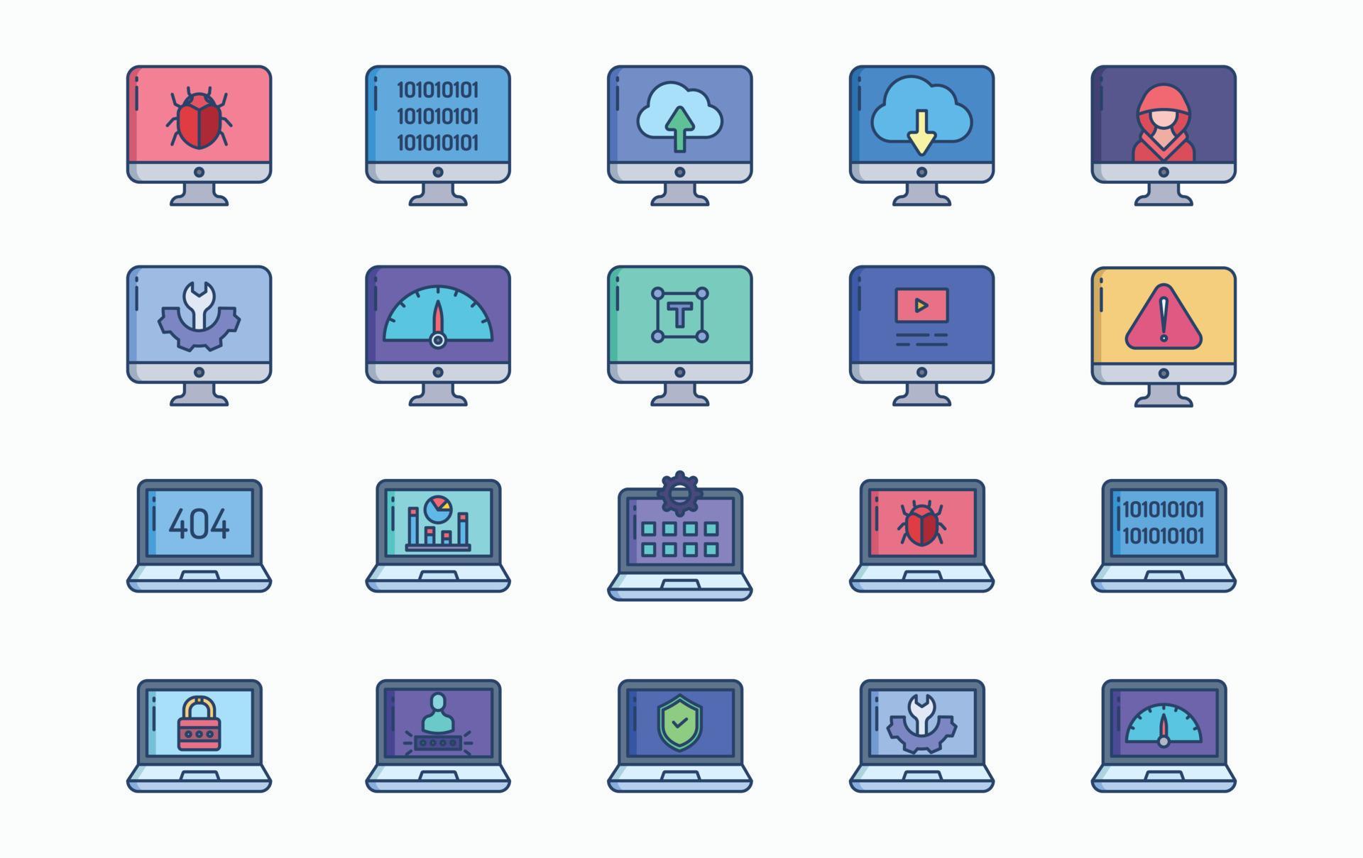 Software and website Development icon set 11082998 Vector Art at Vecteezy