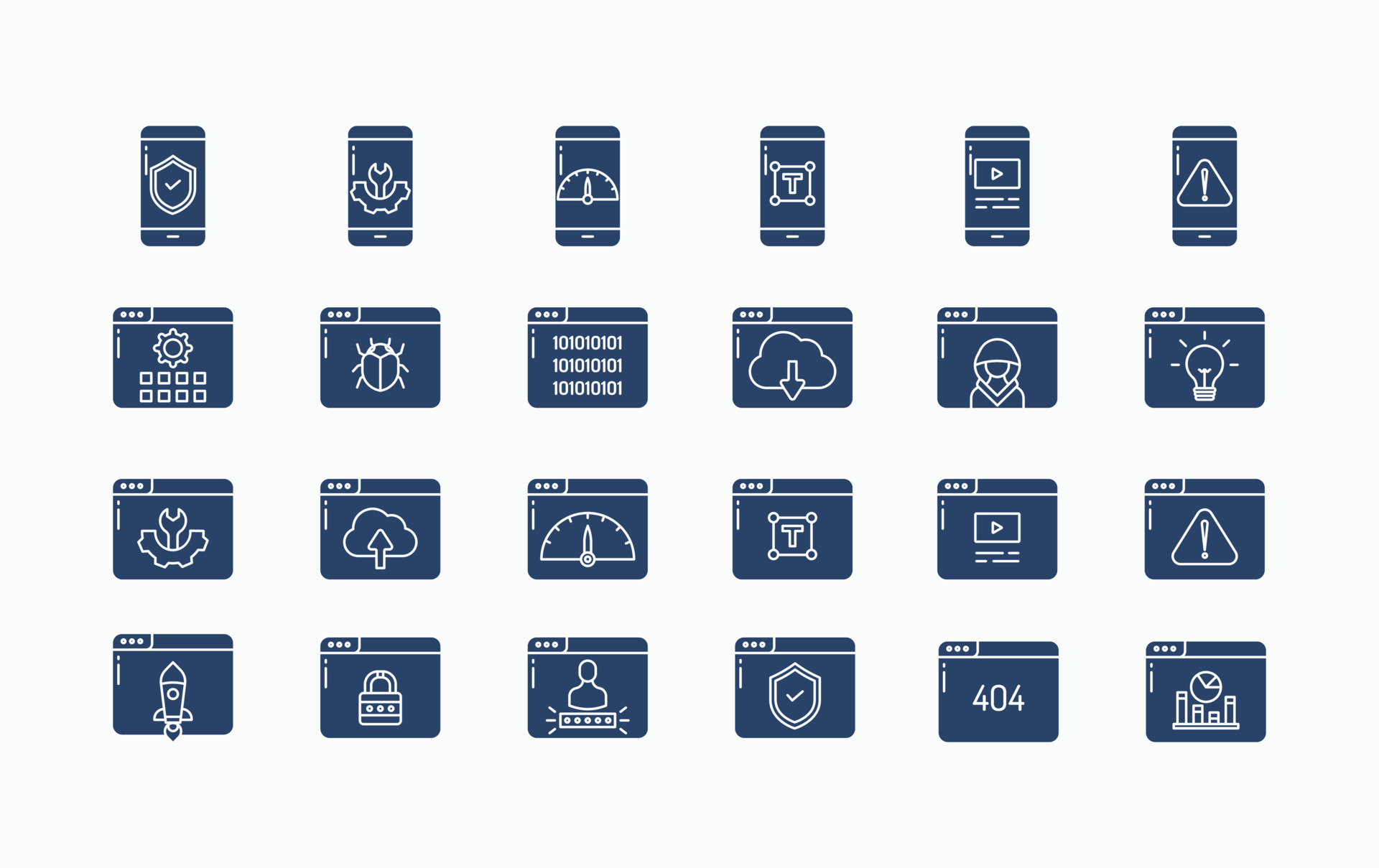 Software and website Development icon set 11083002 Vector Art at Vecteezy