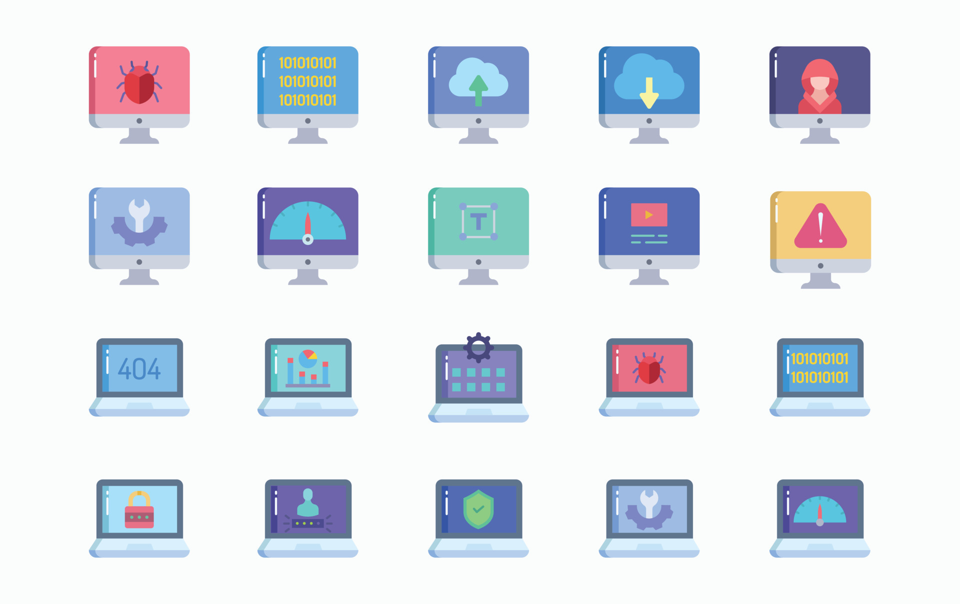 Software and website Development icon set 11083003 Vector Art at Vecteezy