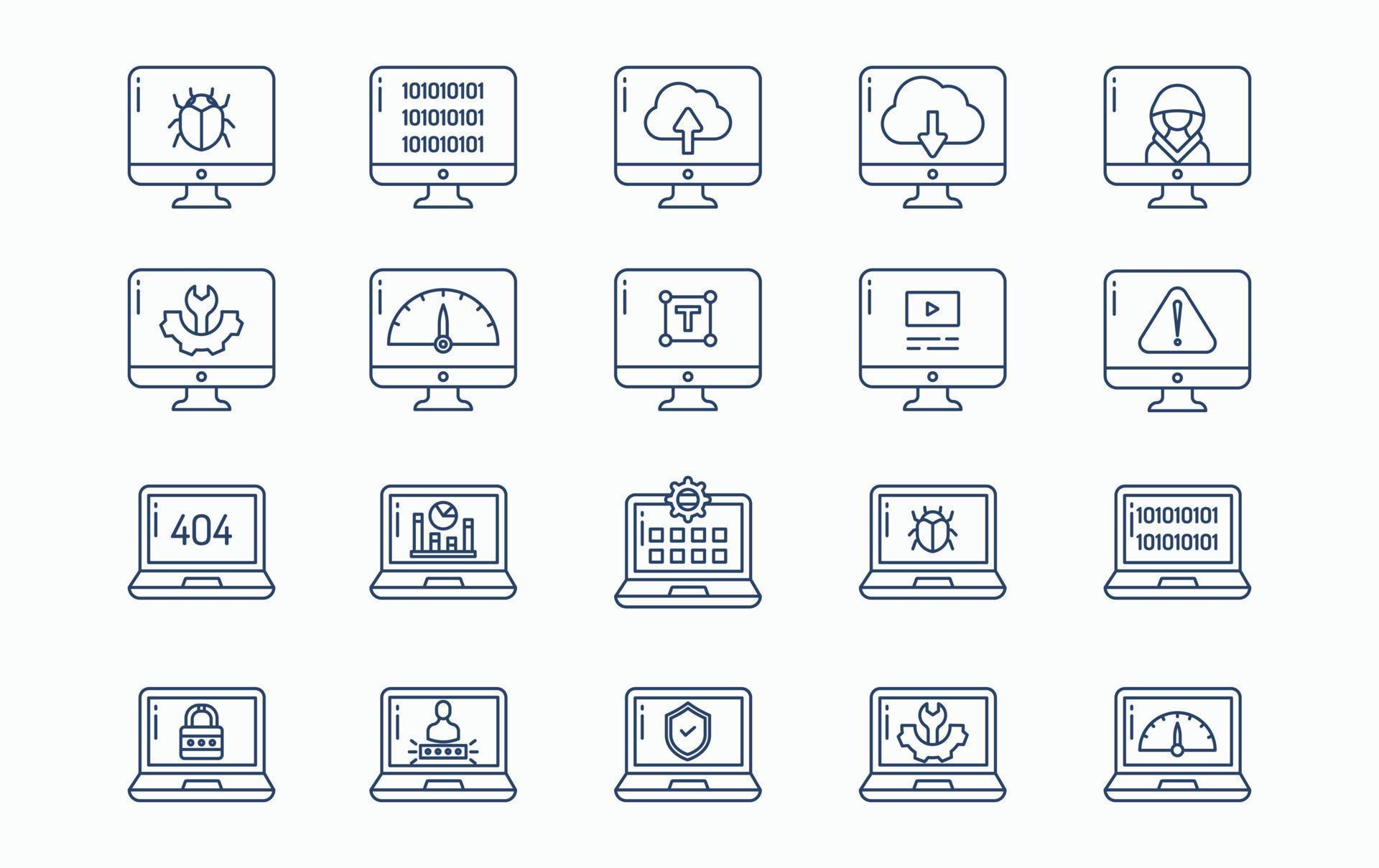 Software and website Development icon set 11083021 Vector Art at Vecteezy