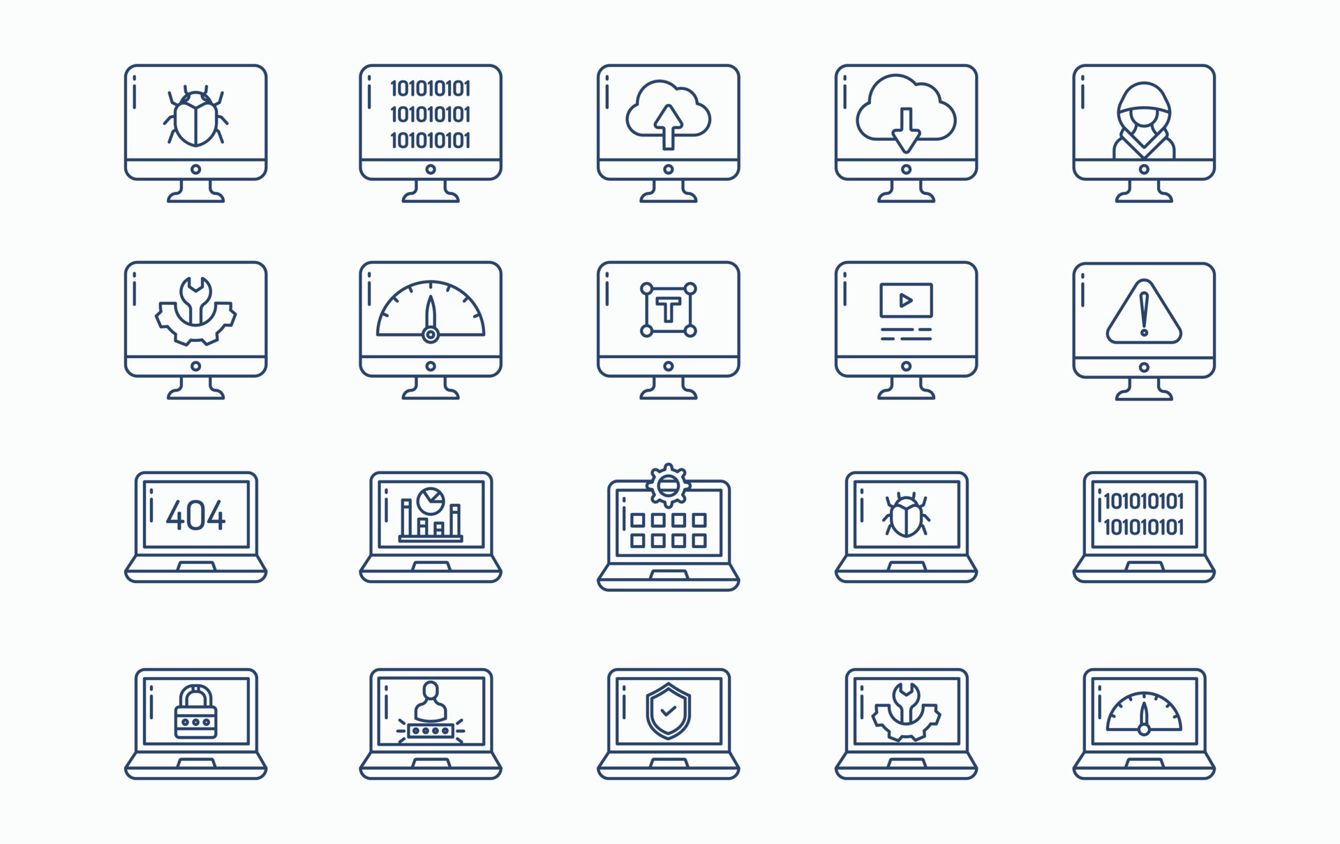 Software and website Development icon set 11083021 Vector Art at Vecteezy