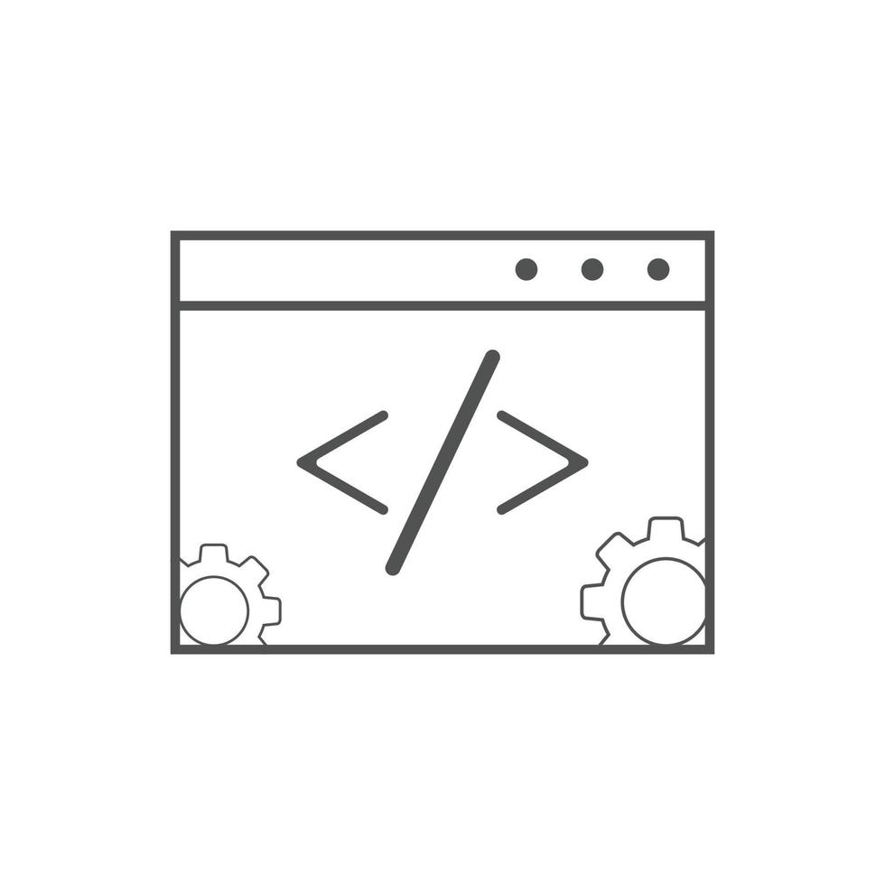 Custom coding icons Vector illustration. modern style Custom coding symbol 11085029 Vector Art ...