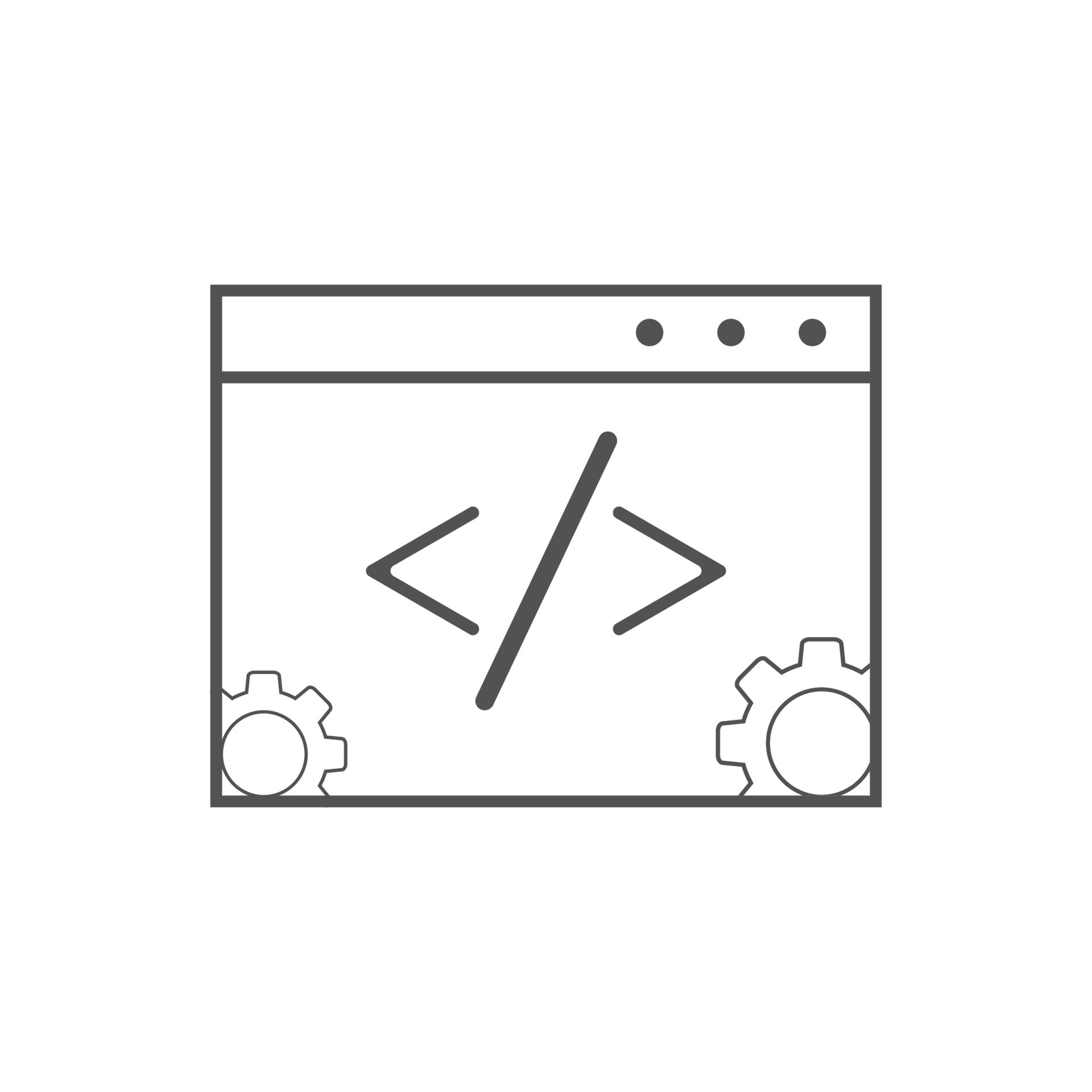 Custom coding icons Vector illustration. modern style Custom coding ...