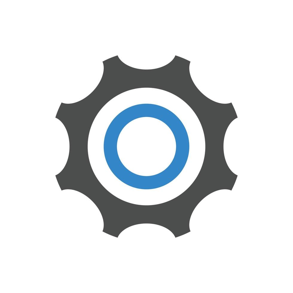 Setting icon for apps or web interface with button. Set of settings, Gear, Cog icon vector with ...