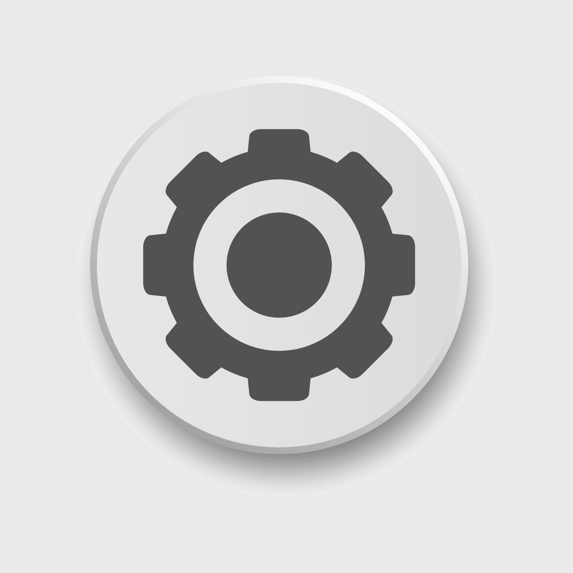 Setting Icon For Apps Or Web Interface With Button Set Of Settings Gear Cog Icon Vector With