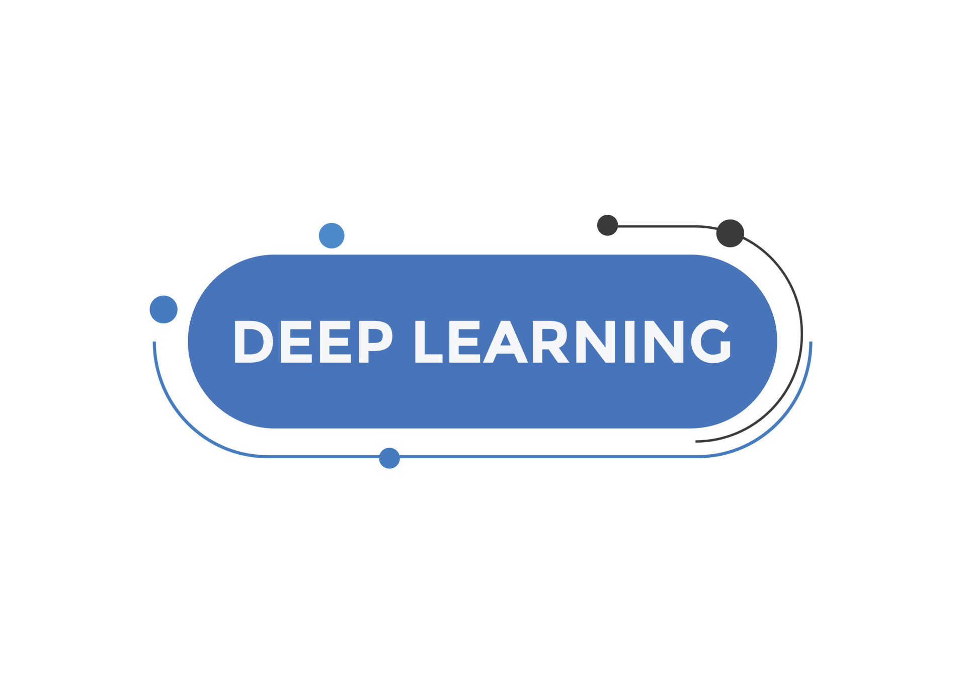 deep learning text button. deep learning speech bubble. deep learning ...