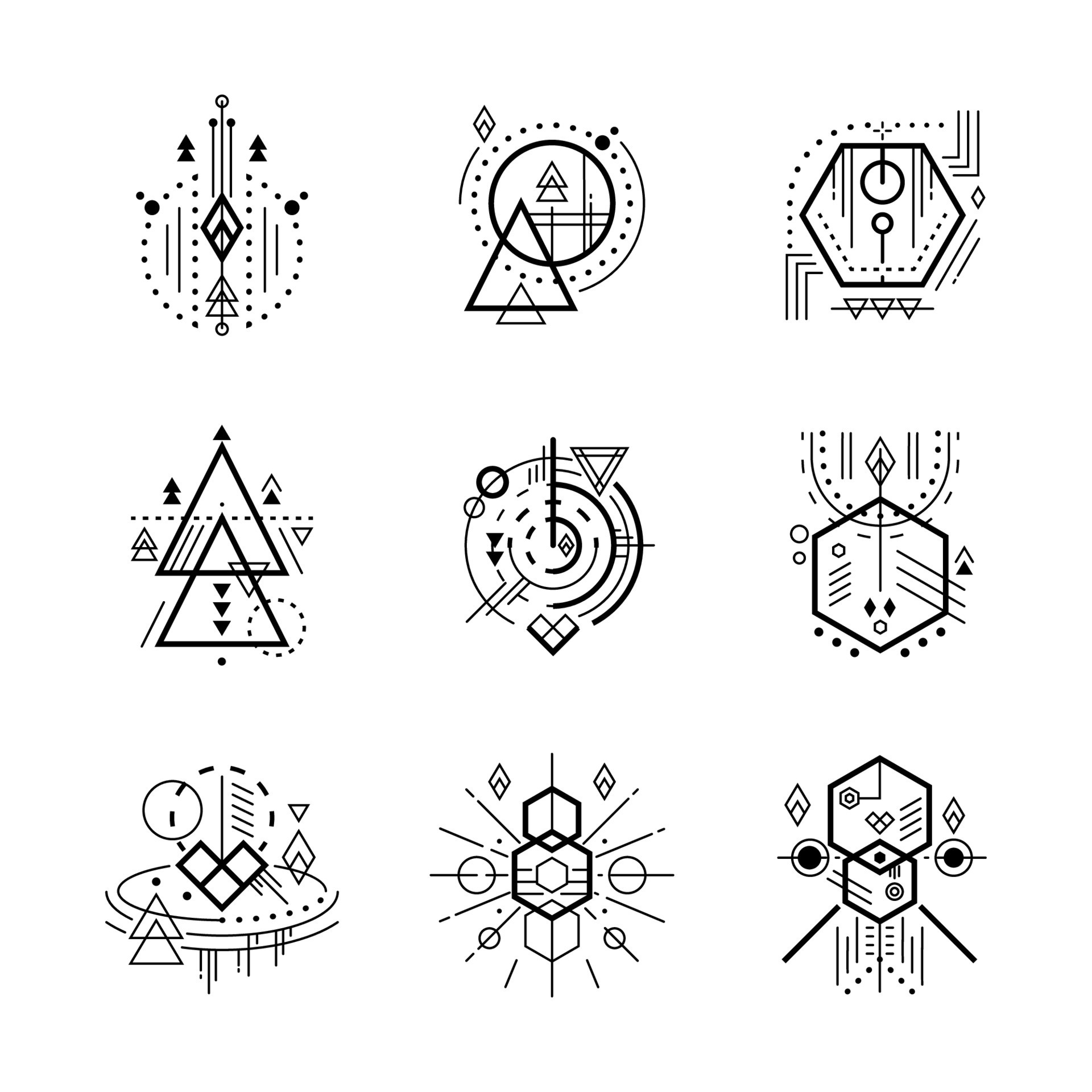 Futuristic Abstract Geometric Lines Tattoo Badge 11086884 Vector Art at ... Futuristic Abstract Geometric Lines Tattoo Badge 11086884 Vector Art at ...
