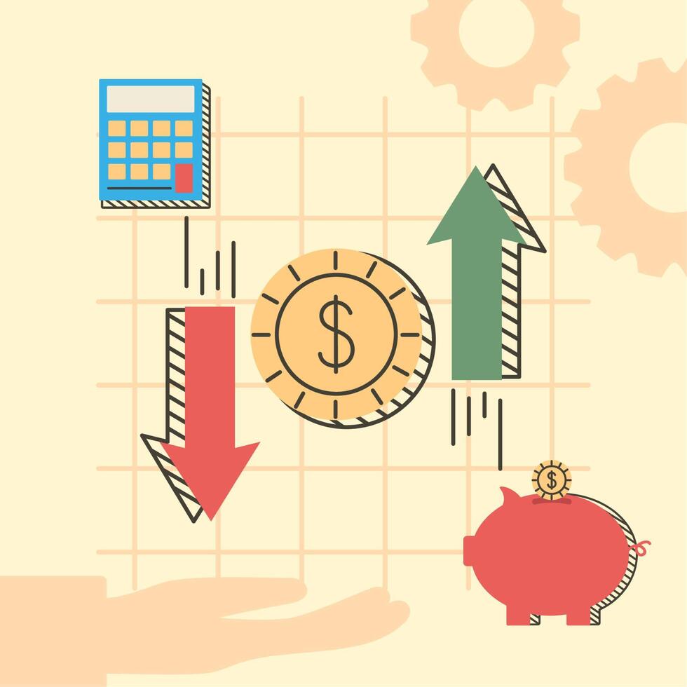 money and financial icons 11088361 Vector Art at Vecteezy