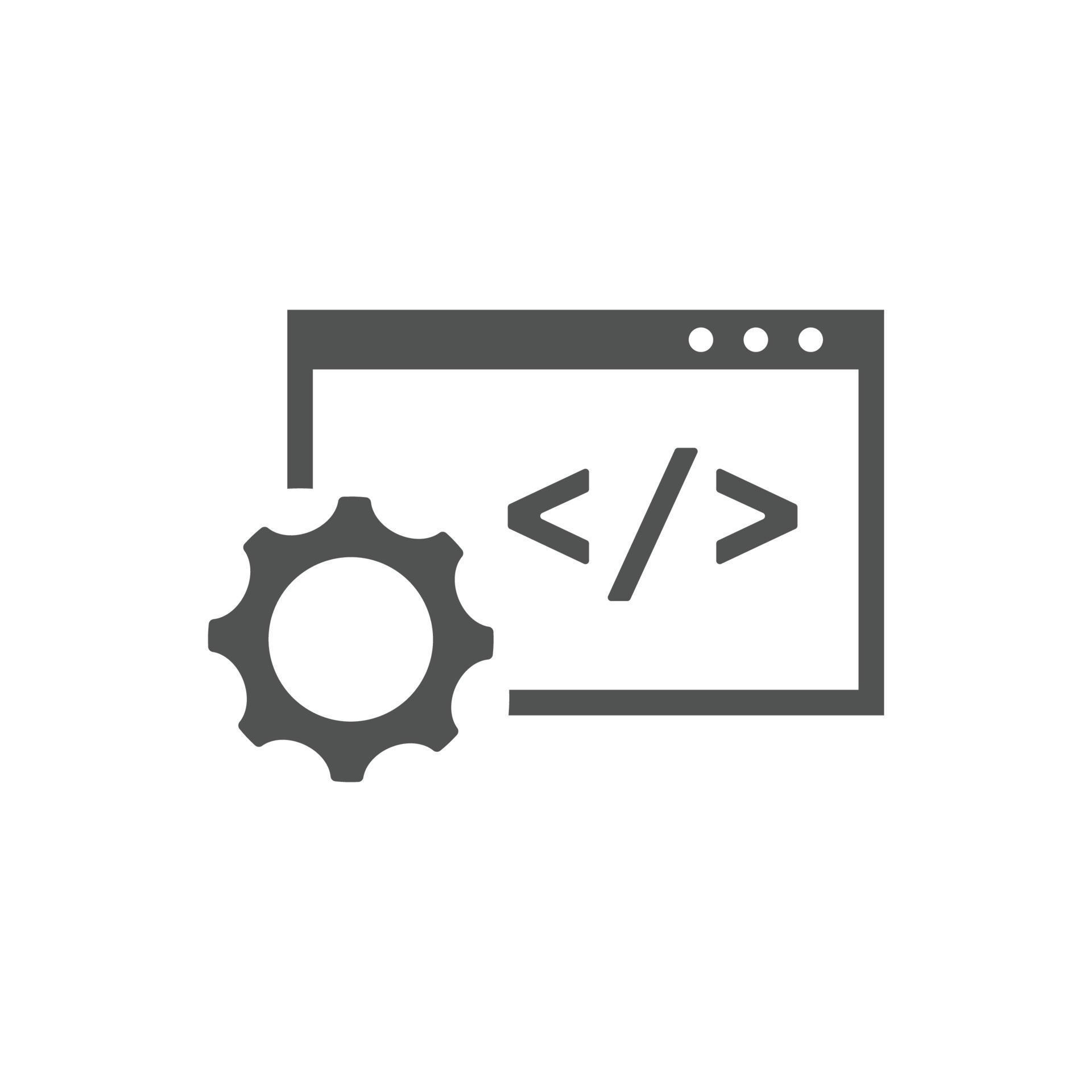 Custom Coding Icons Vector Illustration Modern Style Custom Coding Symbol 11089015 Vector Art