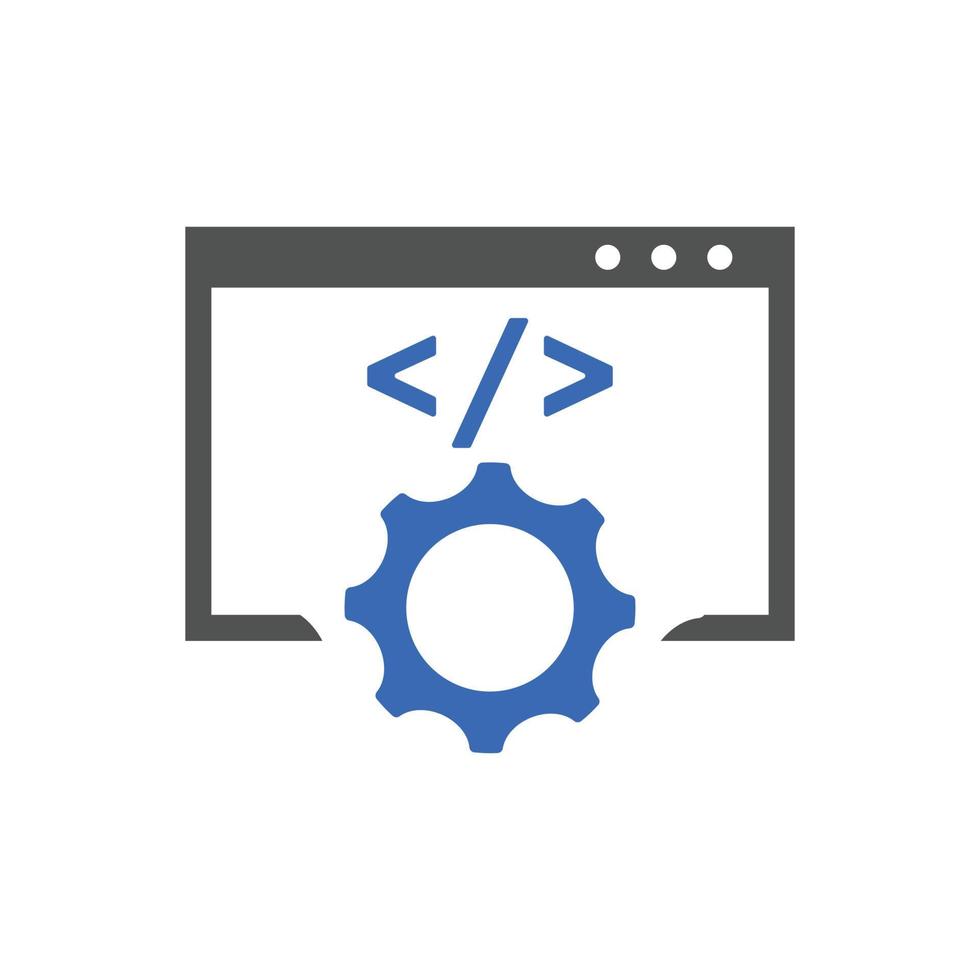 Custom Coding Icons Vector Illustration Modern Style Custom Coding Symbol 11089551 Vector Art