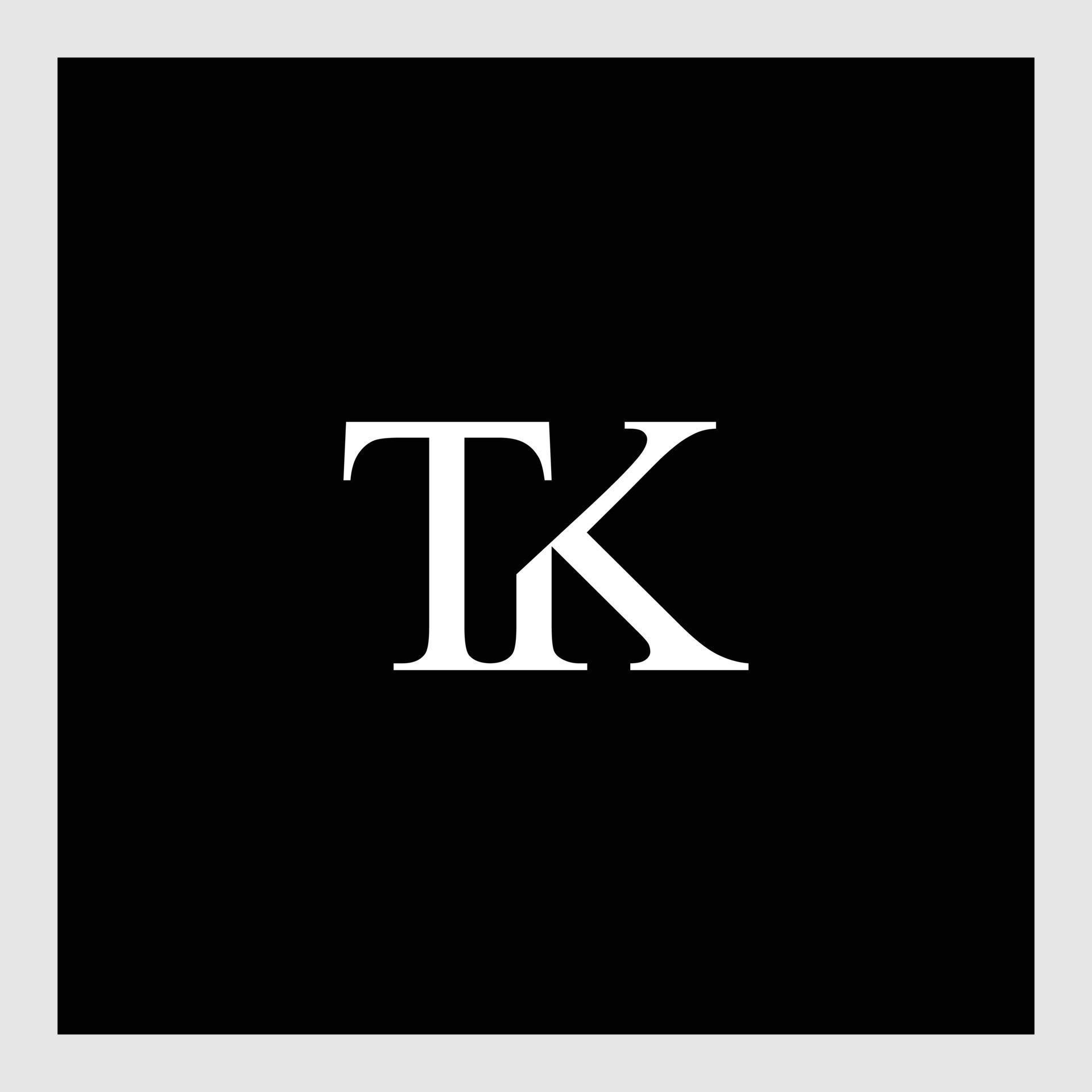 TK logo icon Alphabet letters Initials Monogram logo TK, TK INITIAL, TK letter 11090193 Vector ...