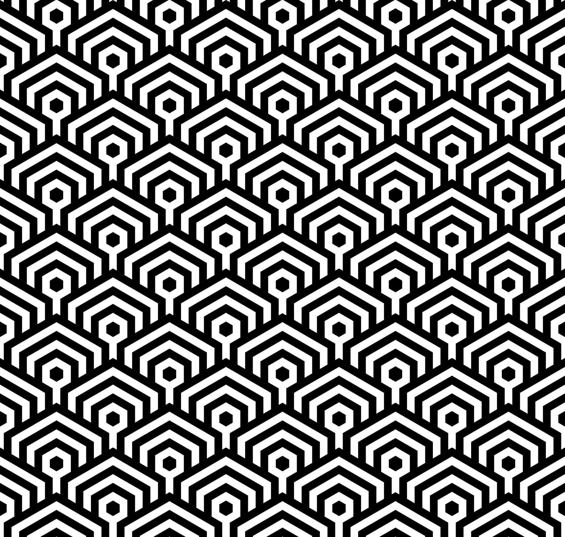 Japanese Geometric seamless patterns. Abstract geometric hexagonal ...