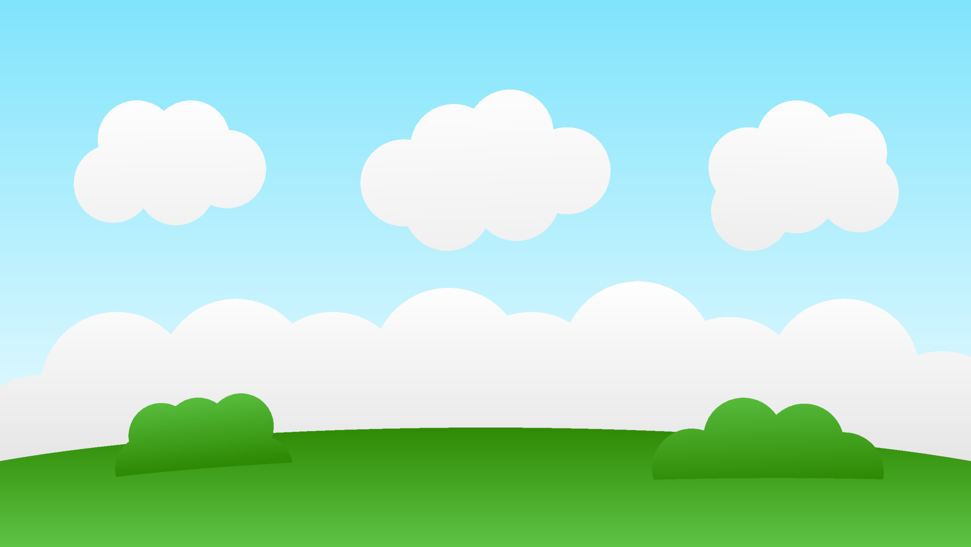 Cartoon Grass And Sky Backgrounds