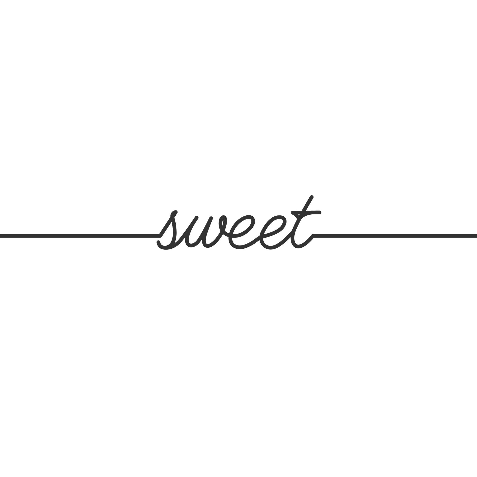 dulce - diseño minimalista de letras de tipografía de dibujo de línea continua 11116196 Vector ...