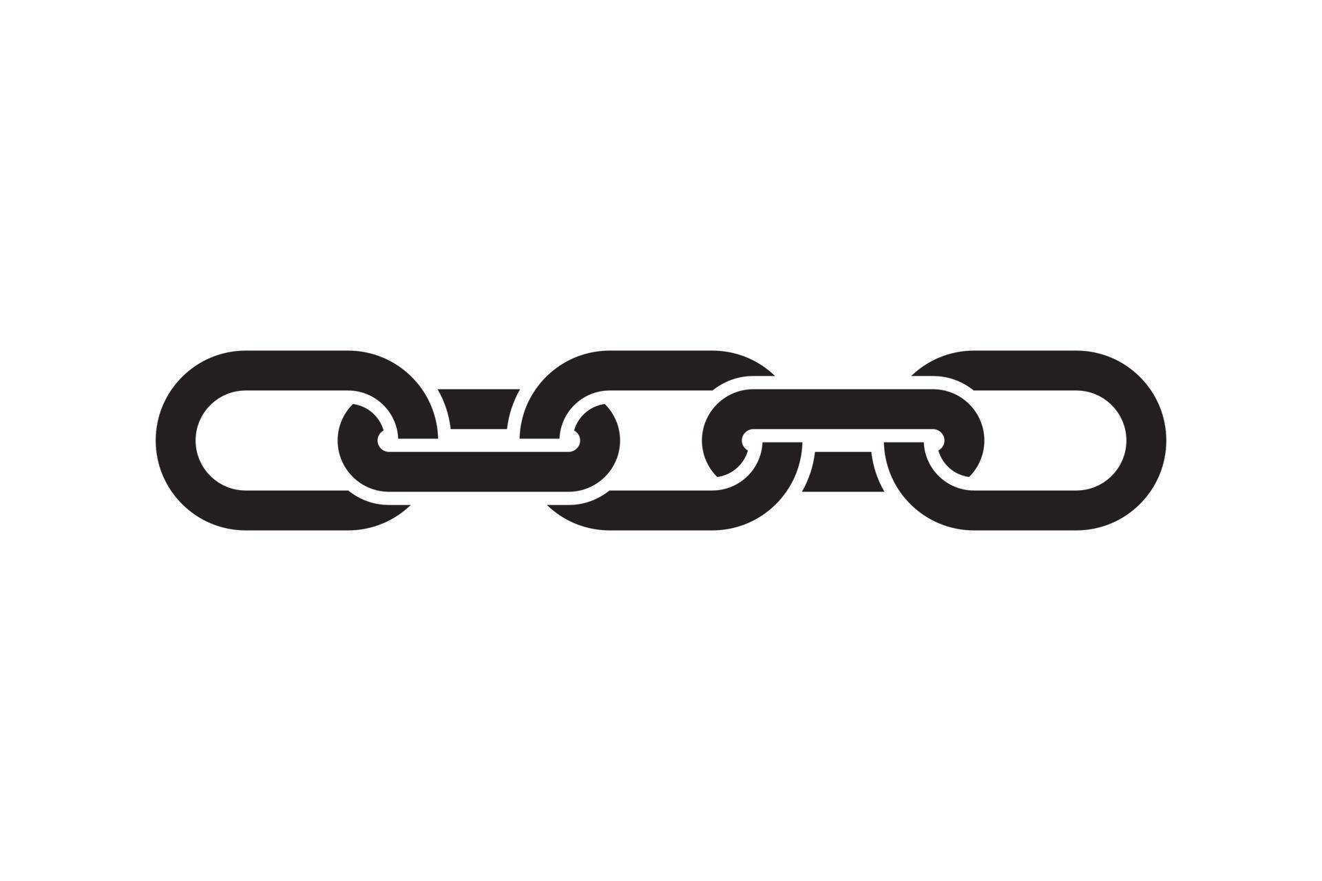 Chain Link Icon Connection Sign Vector Illustration Linked Interface Design 11116897 Vector