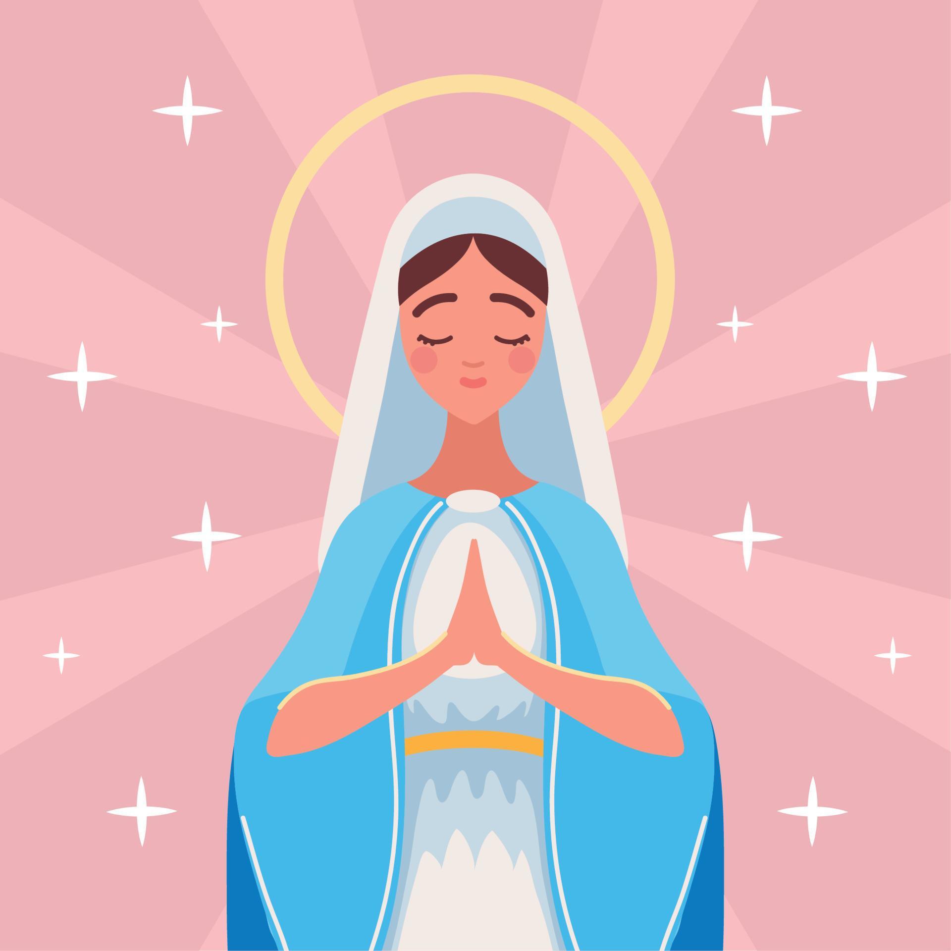 Assumption Of Virgin Mary 11118912 Vector Art At Vecteezy