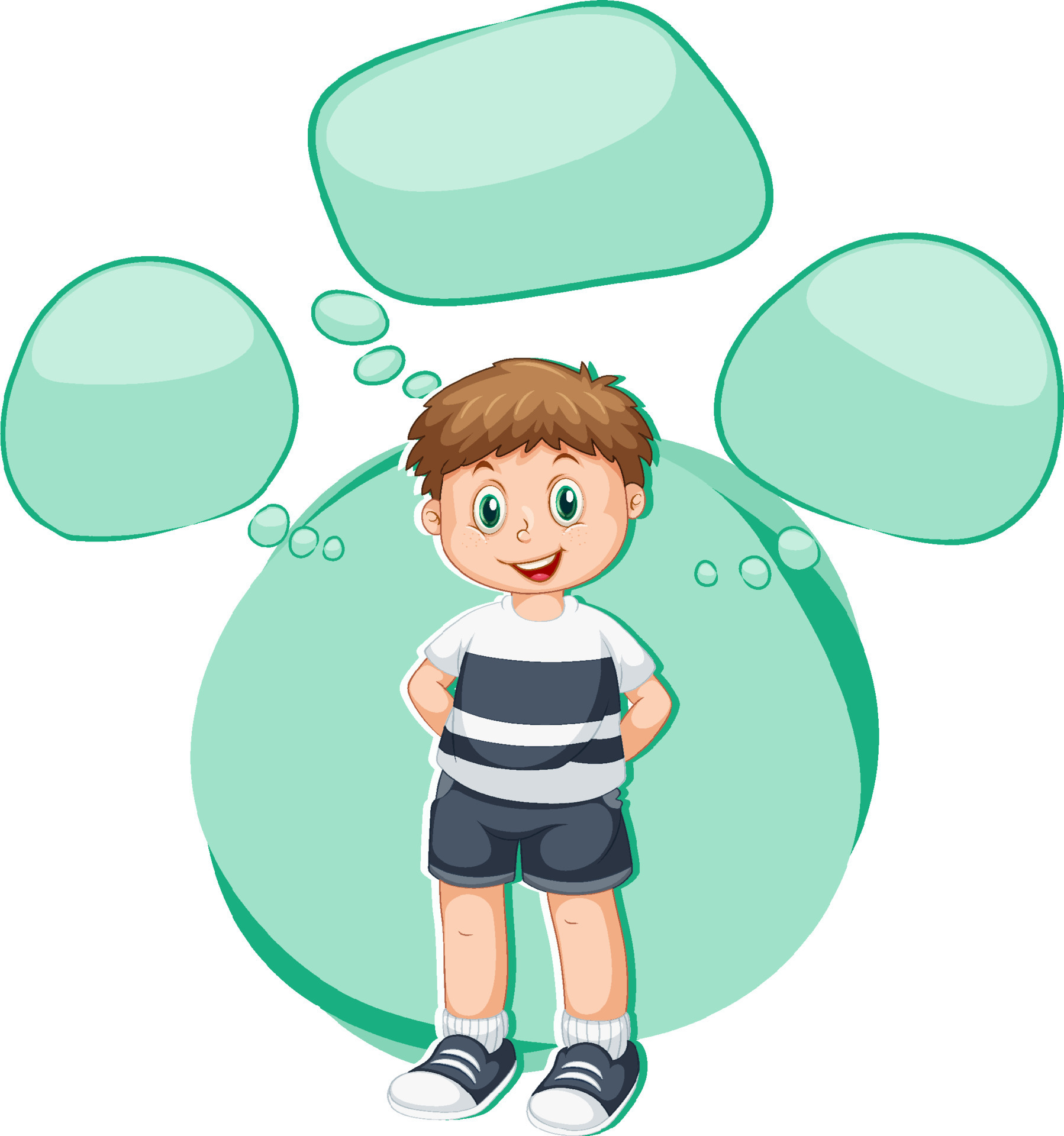 A boy thinking with empty callouts 11119718 Vector Art at Vecteezy A boy thinking with empty callouts 11119718 Vector Art at Vecteezy