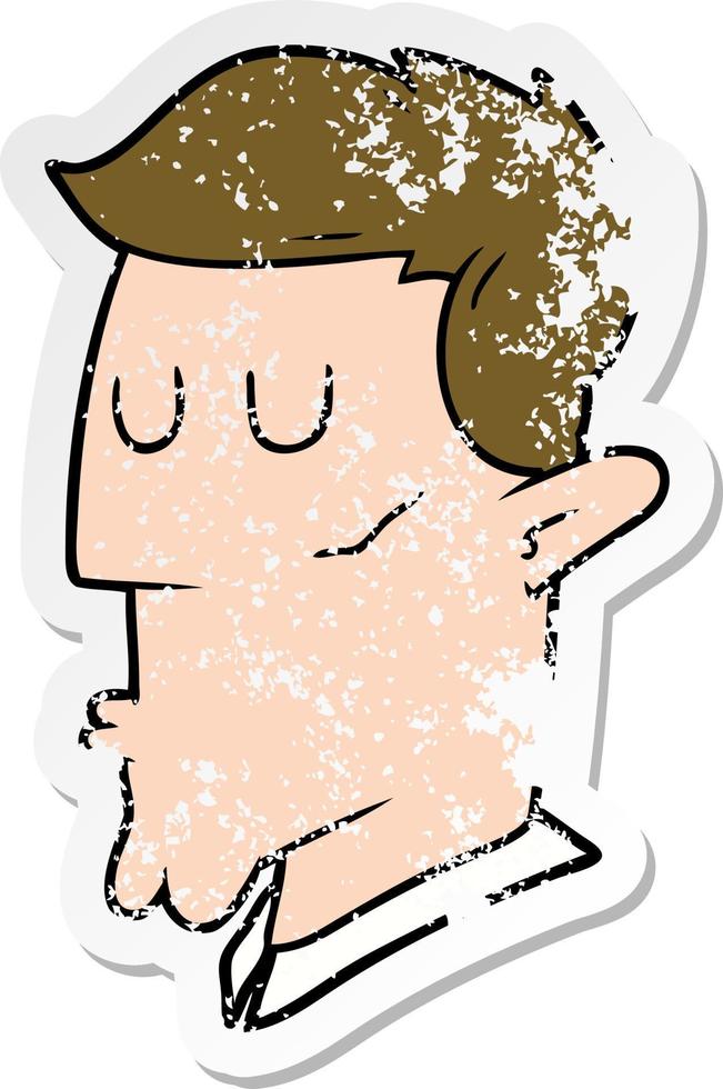 pegatina angustiada de un hombre serio de dibujos animados 11119783 ... pegatina angustiada de un hombre serio de dibujos animados 11119783 ...