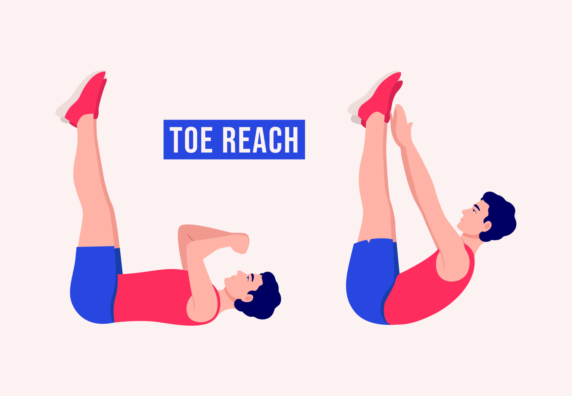 Toe Reach exercise, Men workout fitness, aerobic and exercises ... Toe Reach exercise, Men workout fitness, aerobic and exercises ...