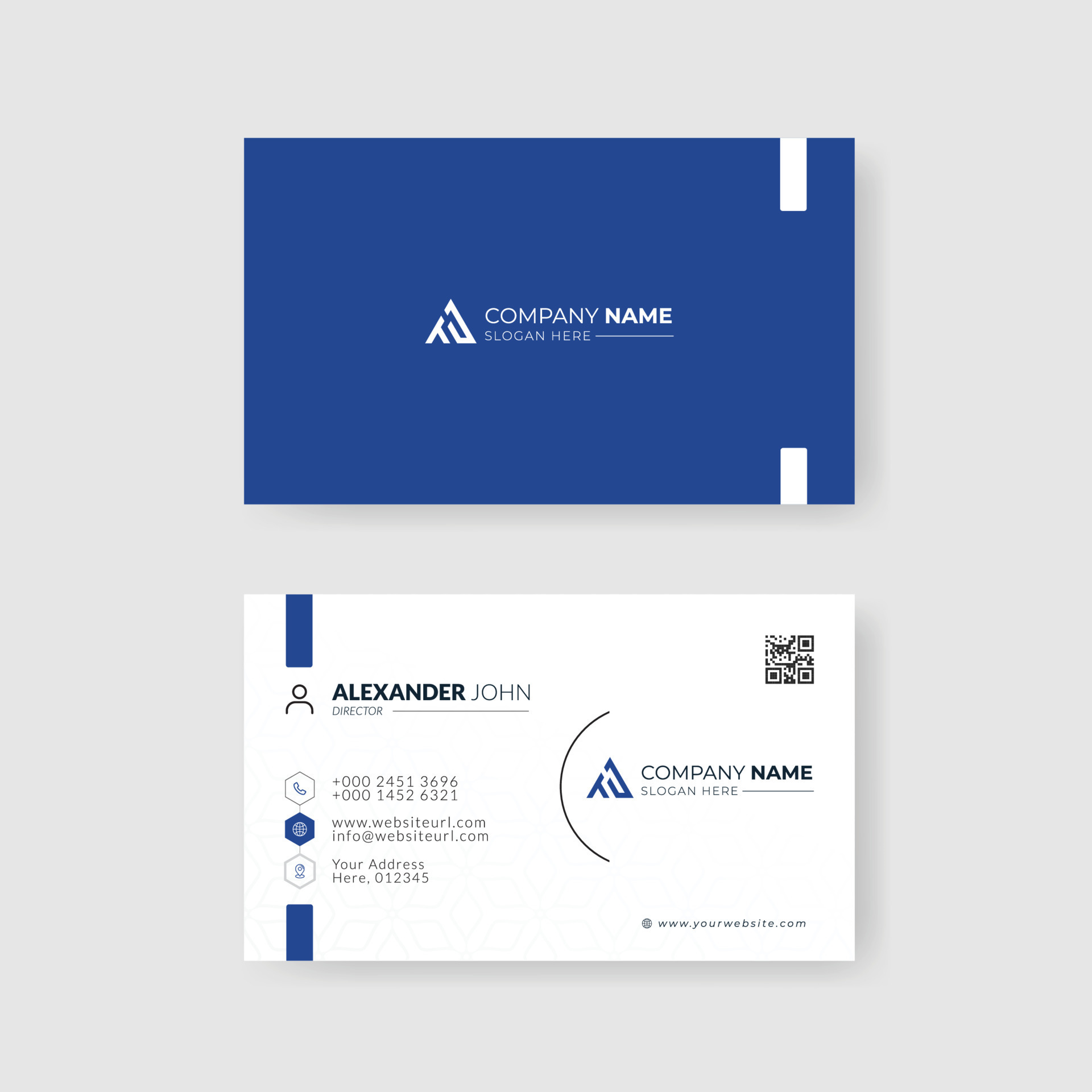 blue creative business card template 11127992 Vector Art at Vecteezy blue creative business card template 11127992 Vector Art at Vecteezy