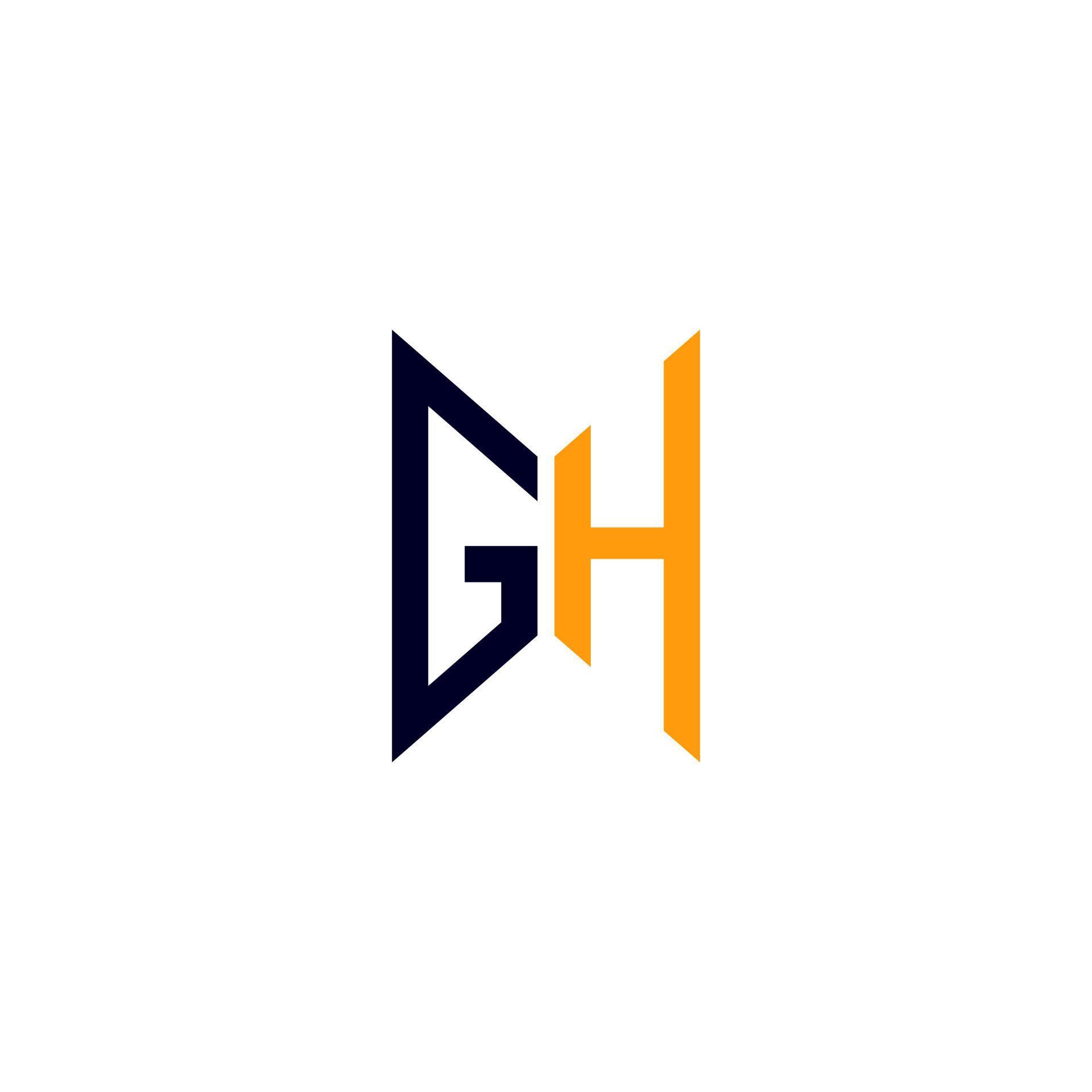 GH letter logo creative design with vector graphic, GH simple and modern logo. 11131467 Vector ...