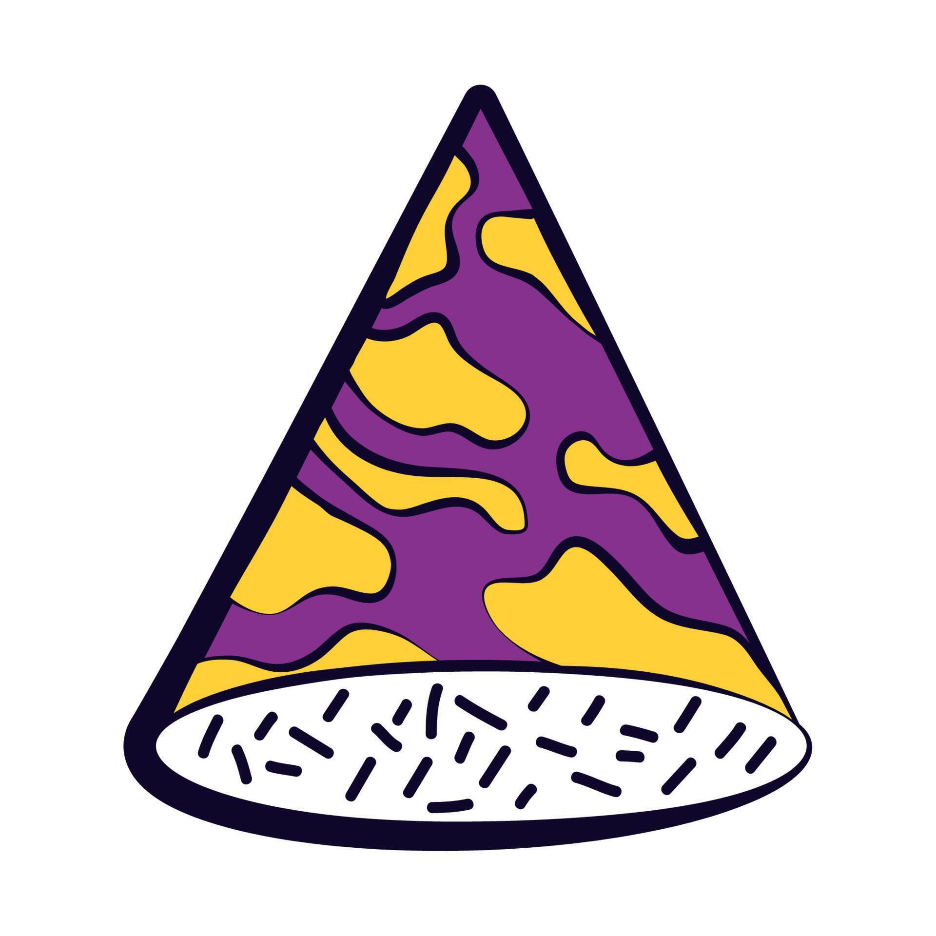 purple party hat 11132772 Vector Art at Vecteezy