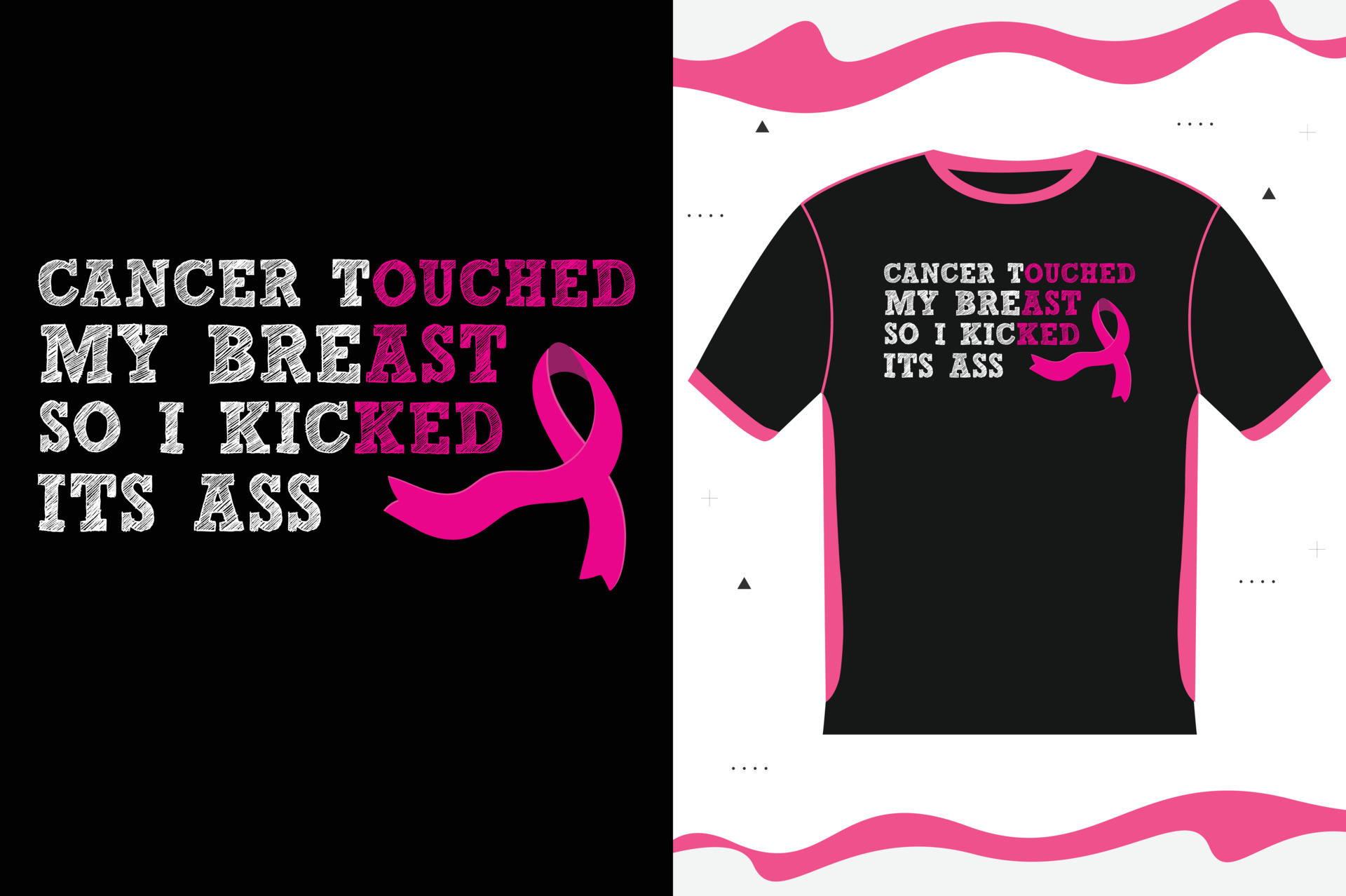 Breast Cancer Awareness T Shirt Design 11133815 Vector Art At Vecteezy