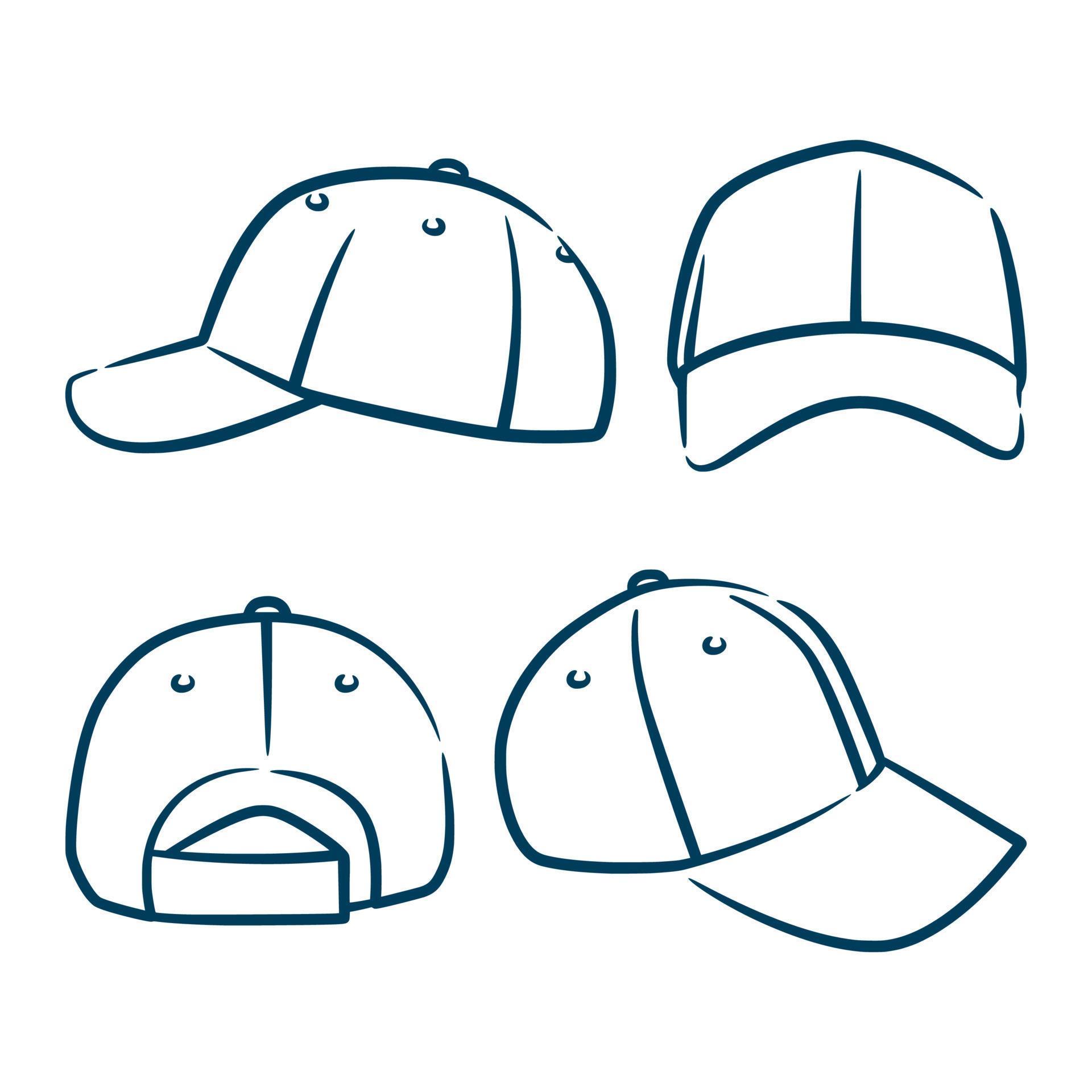 cap line art vector collection design 11133847 Vector Art at Vecteezy
