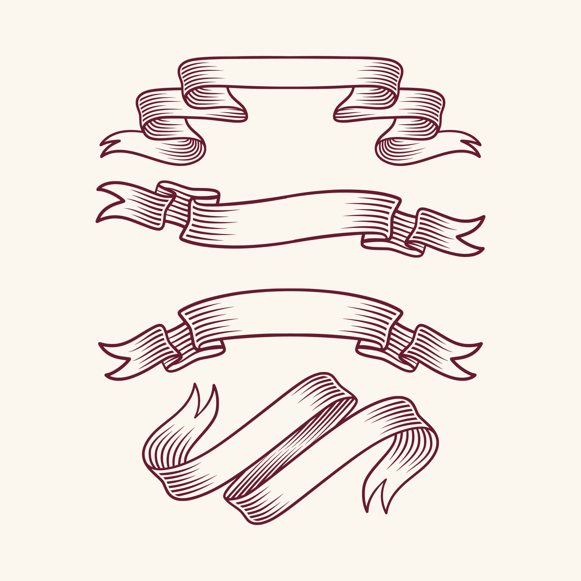 Vintage Ribbon Banner Vector