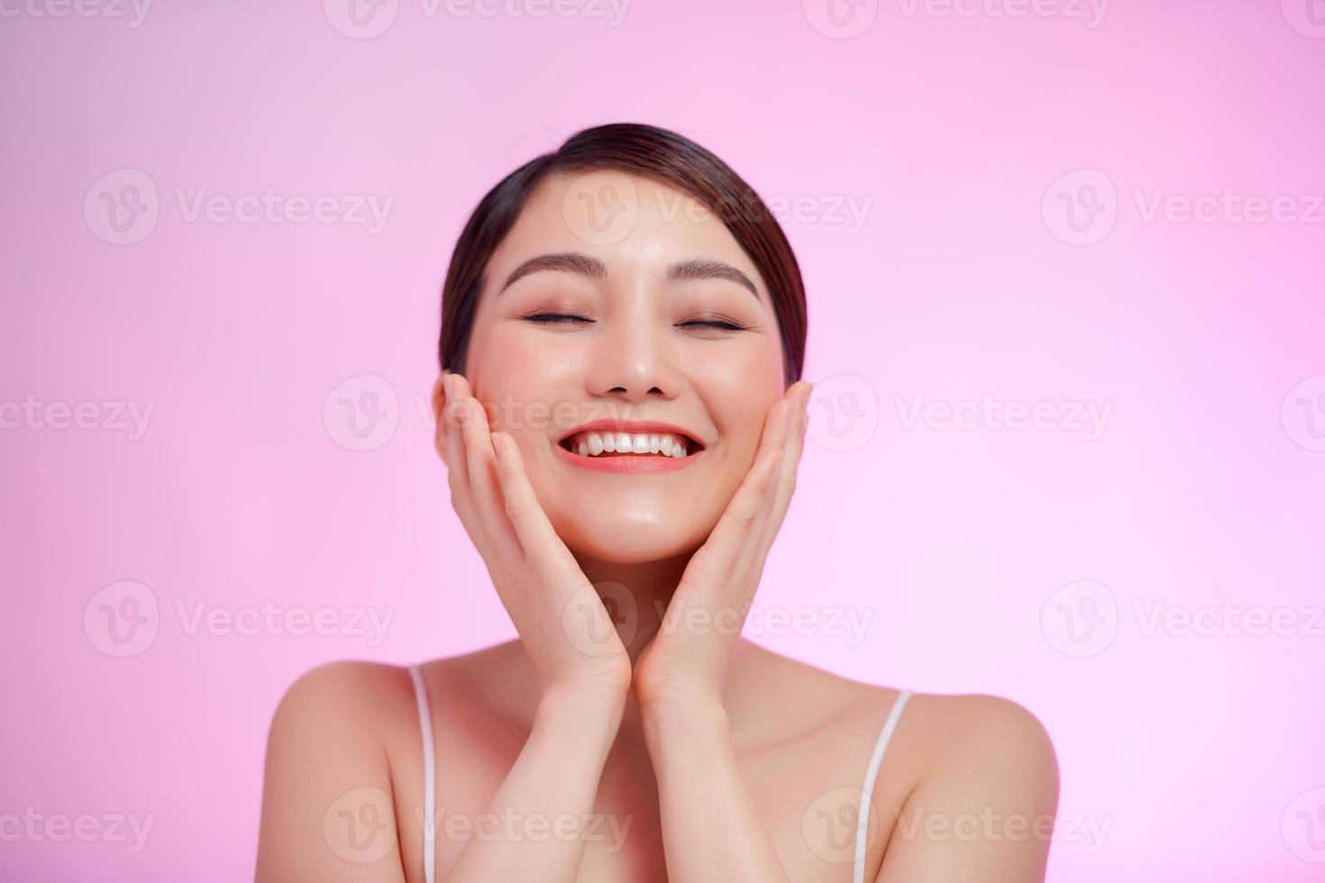 Young Woman Spa Model With Healthy Skin Facial Treatment Spa Beauty